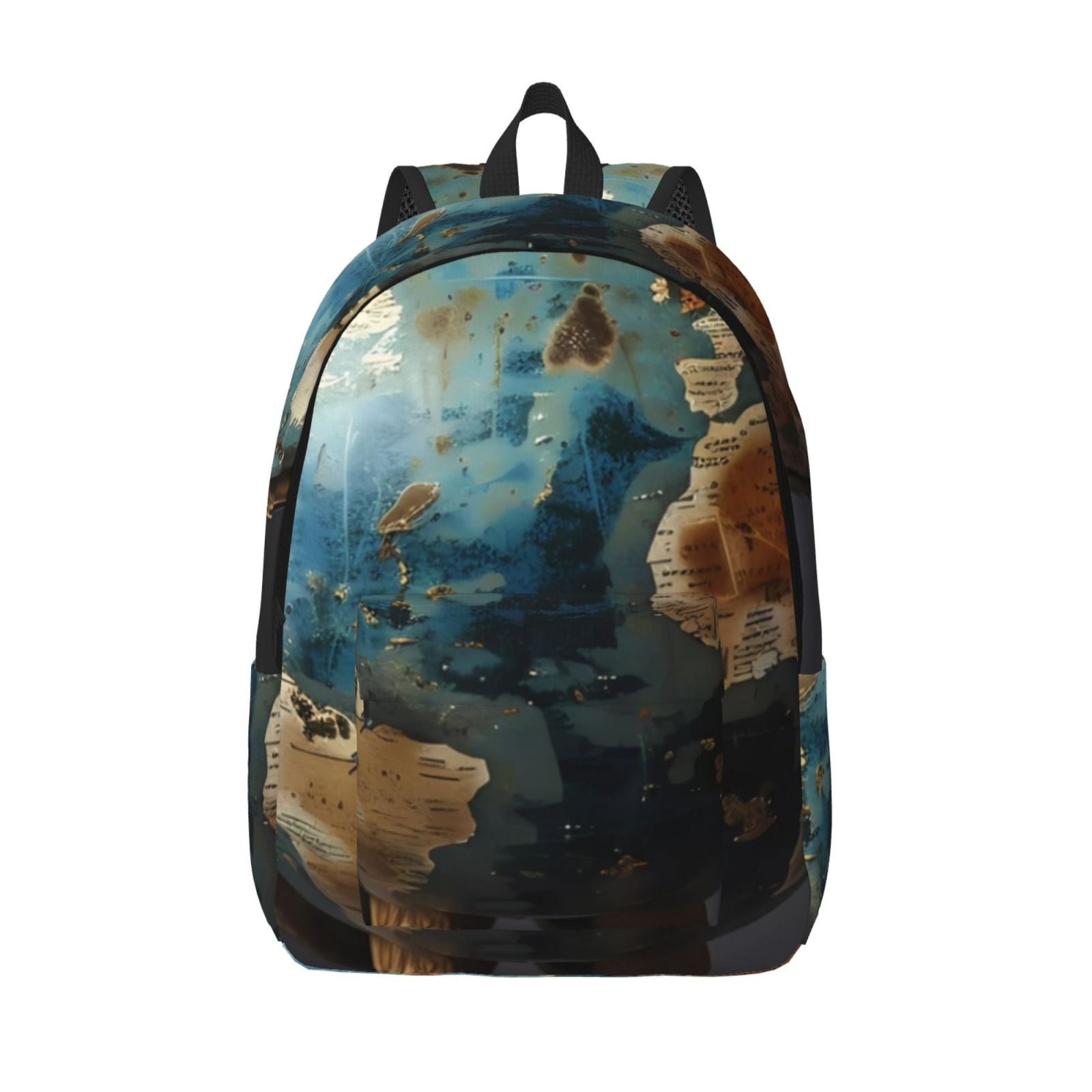 KLL Owl Globe Sculpture Print Travel Laptop Backpack - College Backpack ...