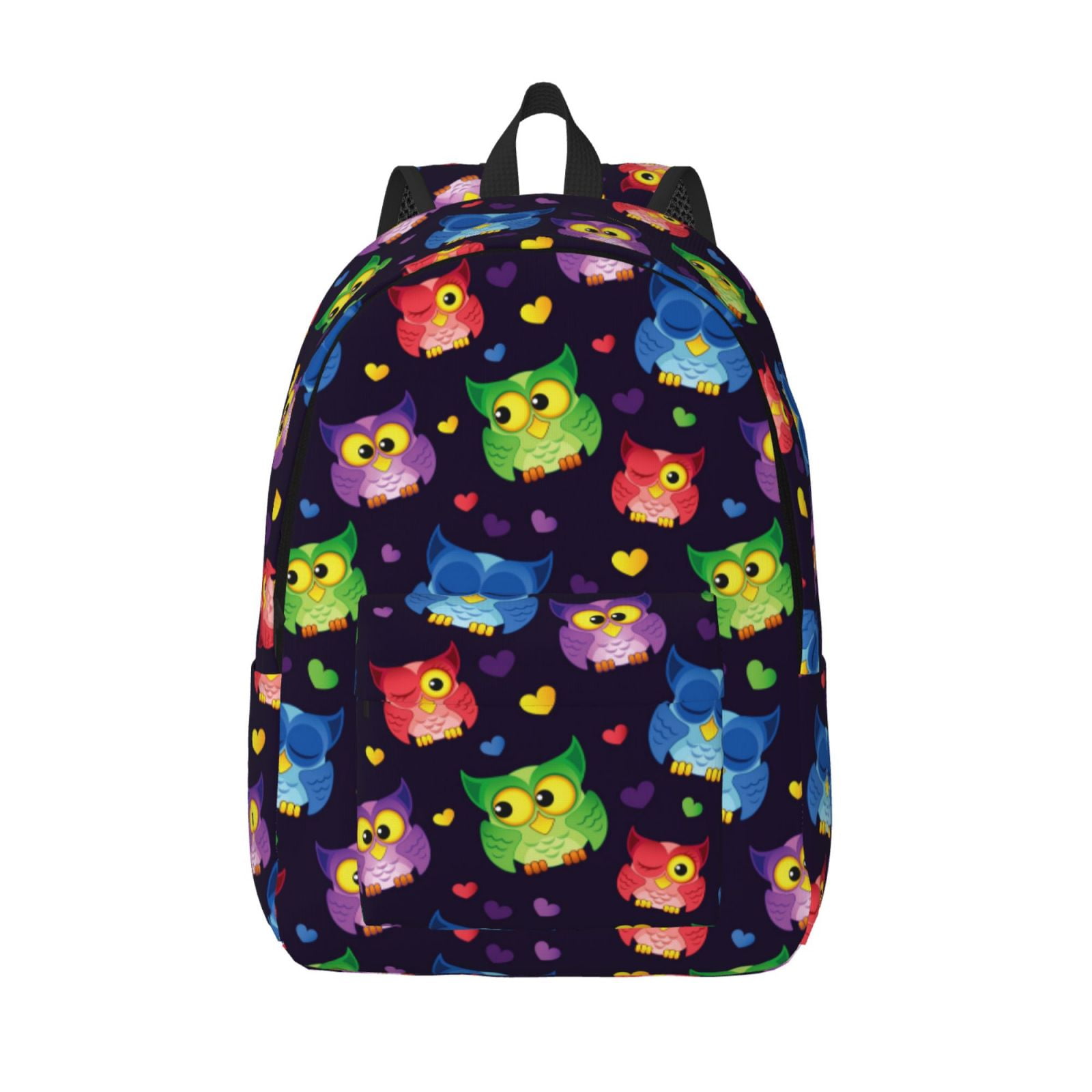 KLL Owls And Hearts Print Travel Laptop Backpack - College Backpack ...