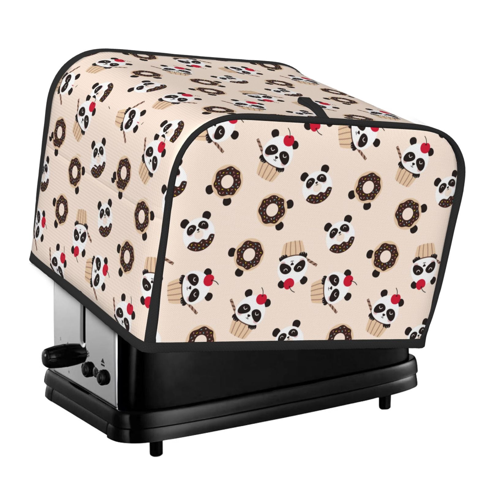 KLL Panda Ice Creams Donuts Print 4 Slice Toaster Dust Covers Kitchen ...