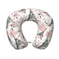 KLL Paris Pattern Memory Foam Cervical Neck Pillow Versatile U-Shaped ...
