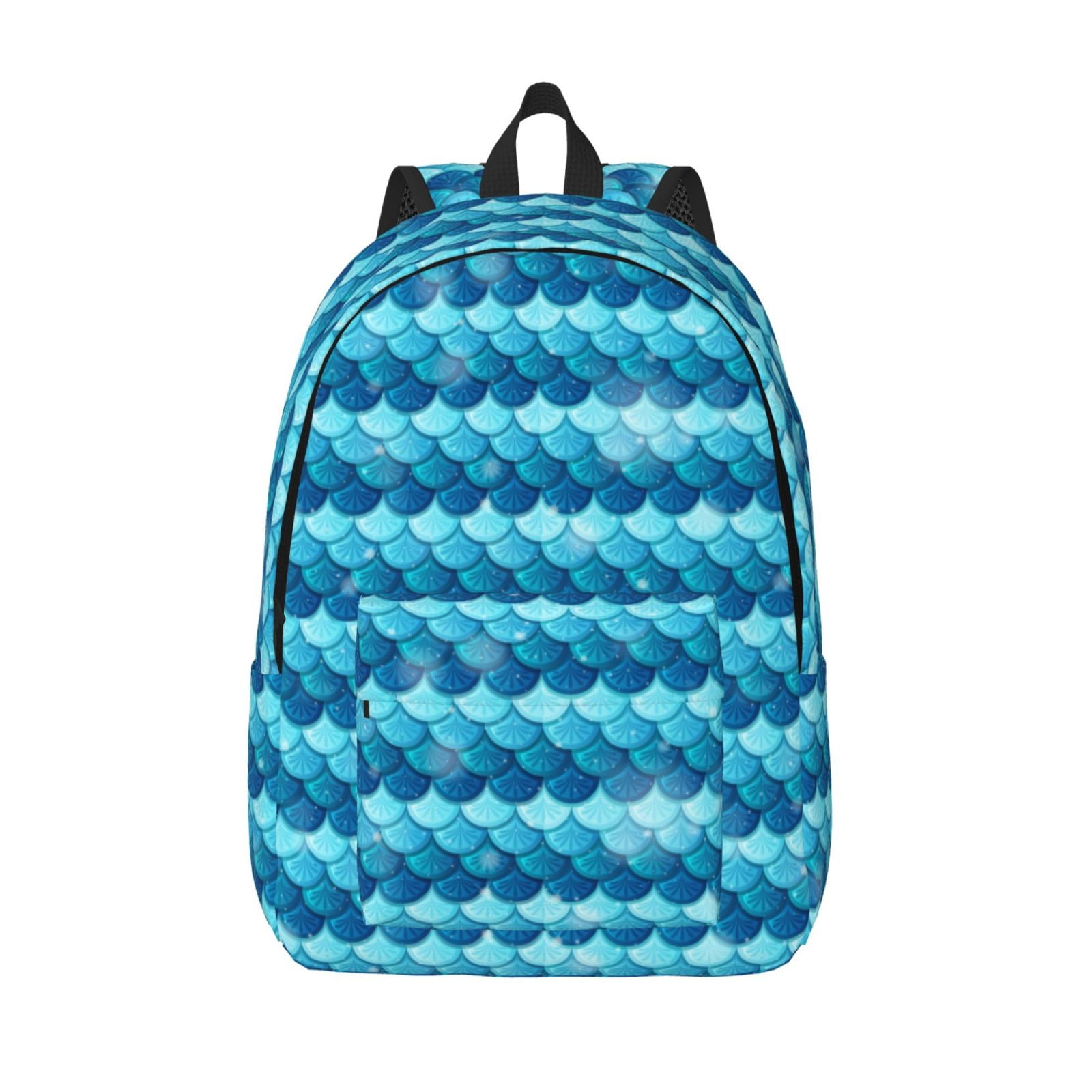 KLL Pearlescent Scales Print Travel Laptop Backpack - College Backpack ...