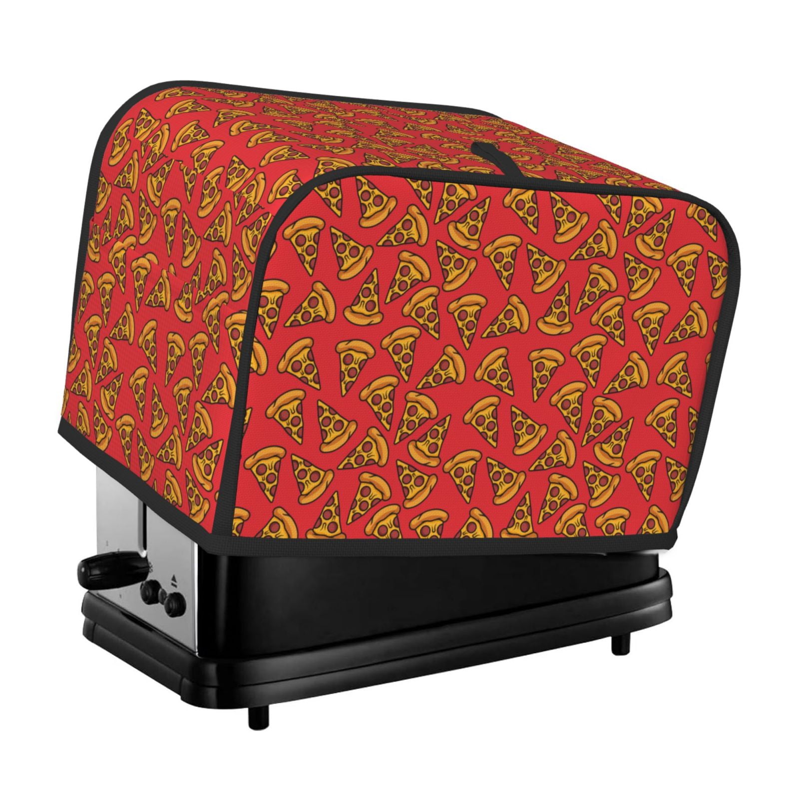 KLL Pizza Cartoon Print 2 Slice Toaster Dust Covers Kitchen Small ...