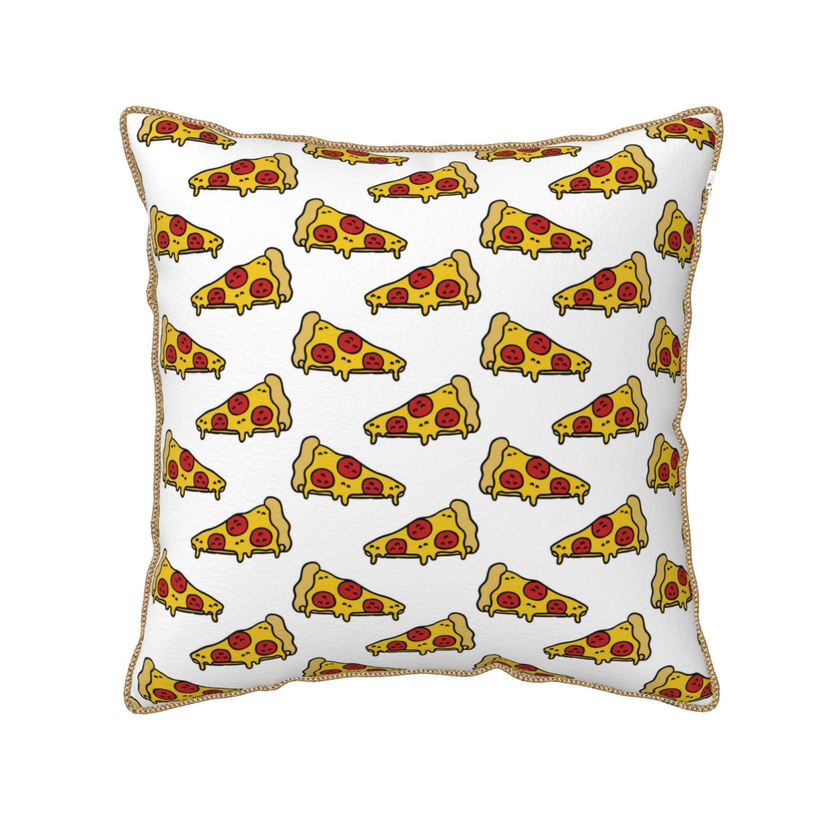 KLL Pizza Decorative Throw Pillow Covers Velvet Soft for Couch Sofa ...