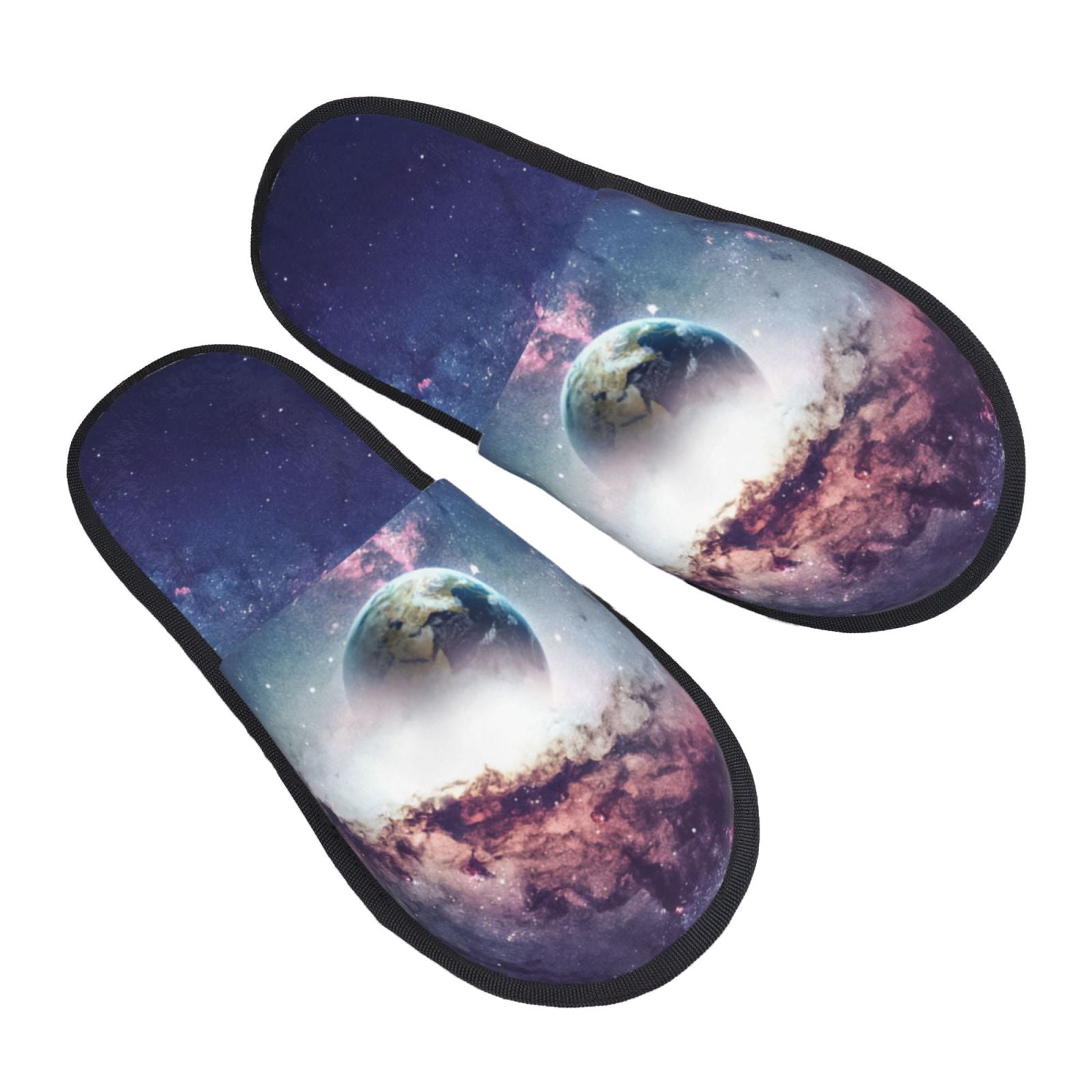 KLL Planets Stars And Galaxies Slippers for Women Men House Slip on ...