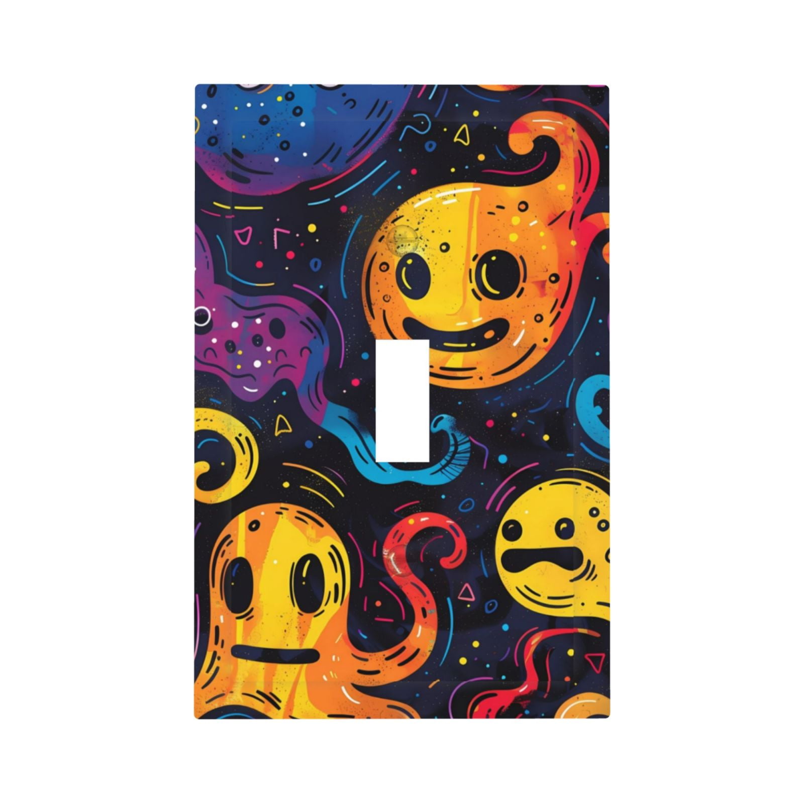 KLL Playful Ghosts Night Sky Pattern Electrical Outlet Covers, 3" x 5 ...