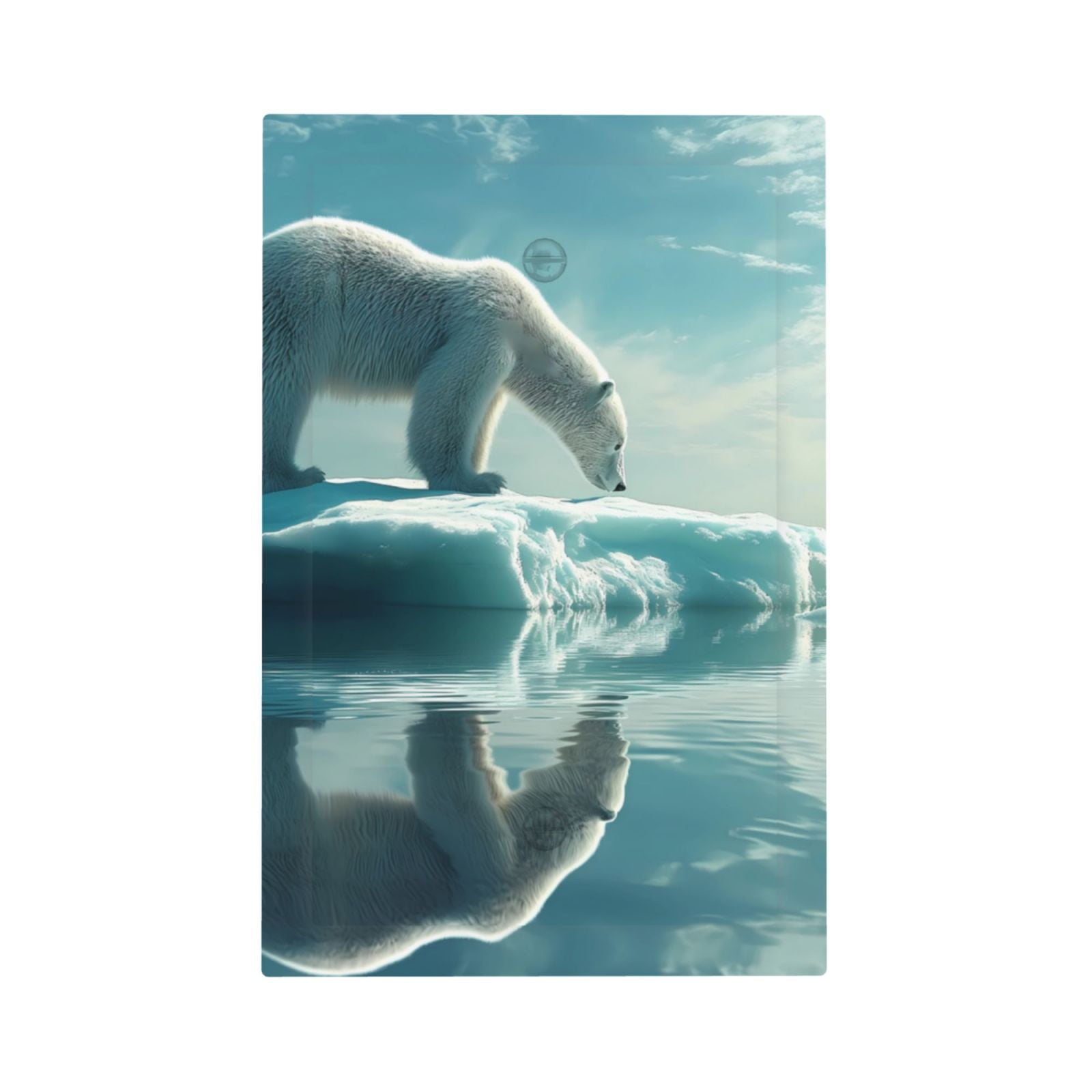 KLL Polar Bear On Iceberg Pattern Electrical Outlet Covers, 3" x 5" 1 ...