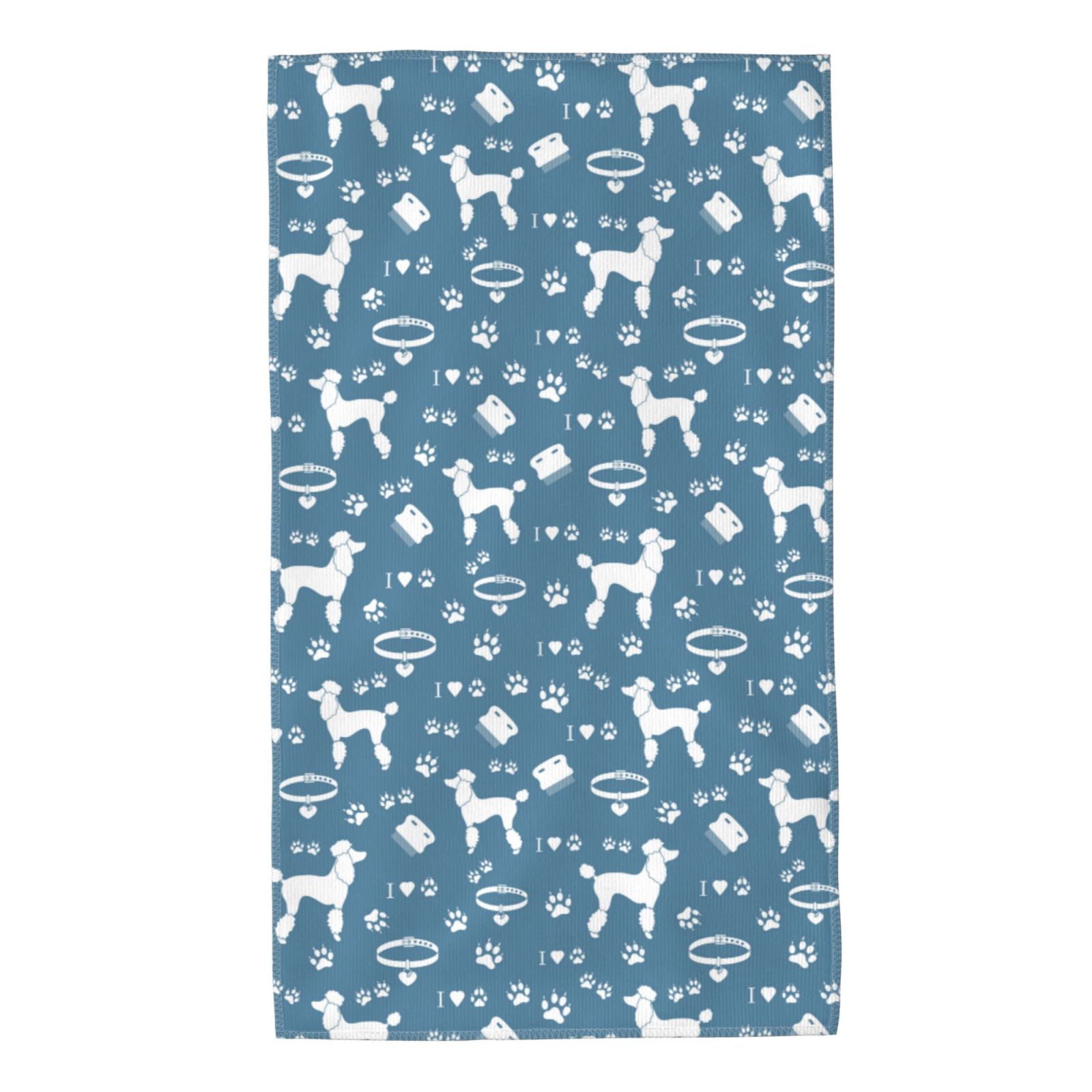 KLL Poodle Dog Ultra Absorbent & Soft Hand Towels for Bath, Hand, Face ...