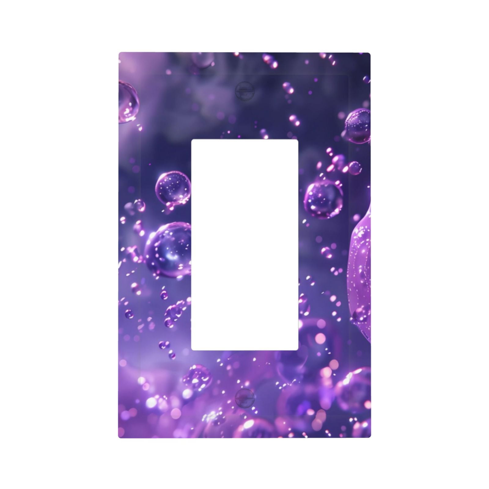 KLL Purple Bubble Abstract Art Pattern Electrical Outlet Covers, 3" x 5 ...