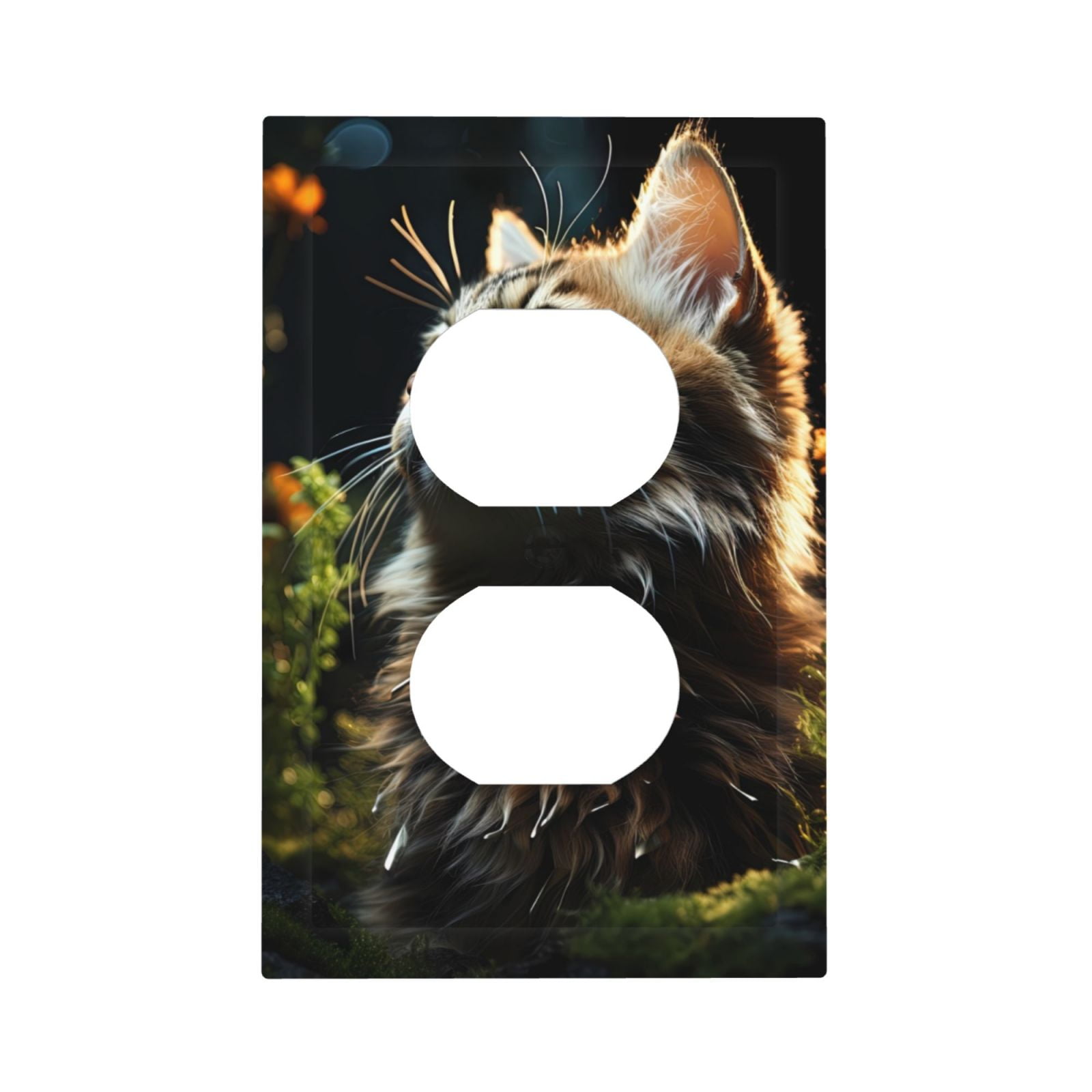 KLL Realistic Style Cute Cat Pattern Electrical Outlet Covers, 3" x 5 ...