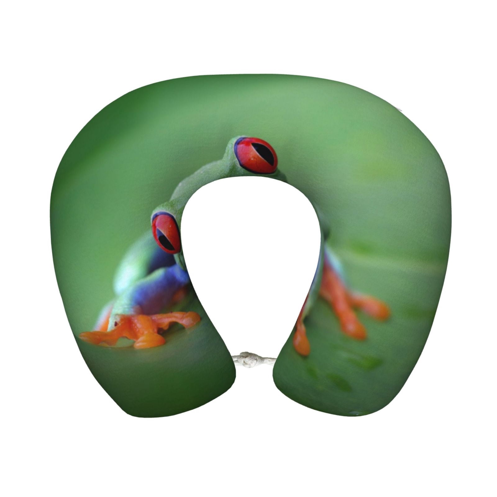 KLL Red-Eyed Tree Frog-1 Pattern Memory Foam Cervical Neck Pillow ...