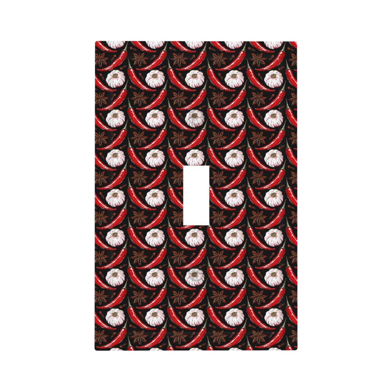 KLL Red Hot Chili 1 Pattern Electrical Outlet Covers, 3" x 5" 1 Pack ...