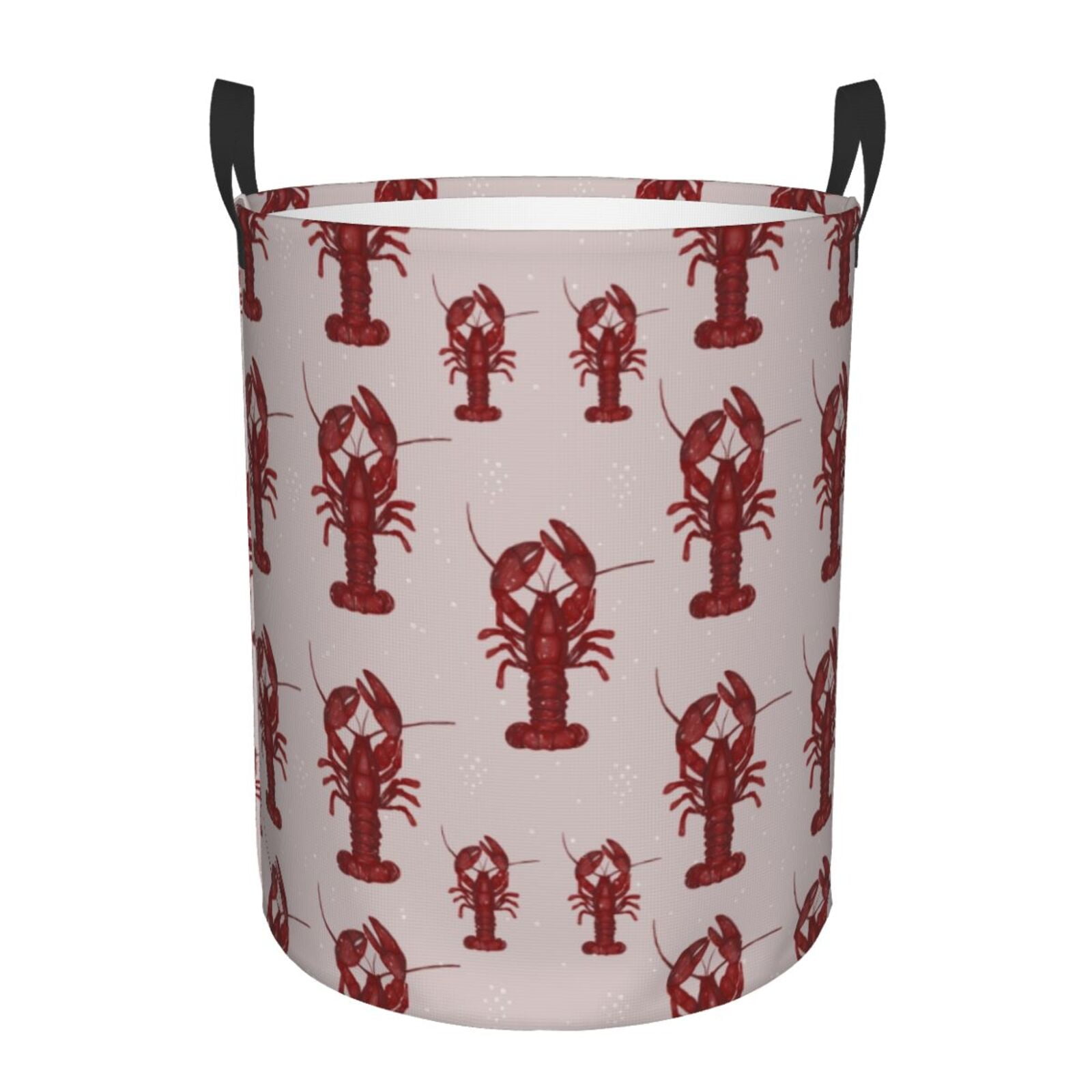 KLL Red Lobster With Claws Waterproof Foldable Laundry Hamper Bucket ...