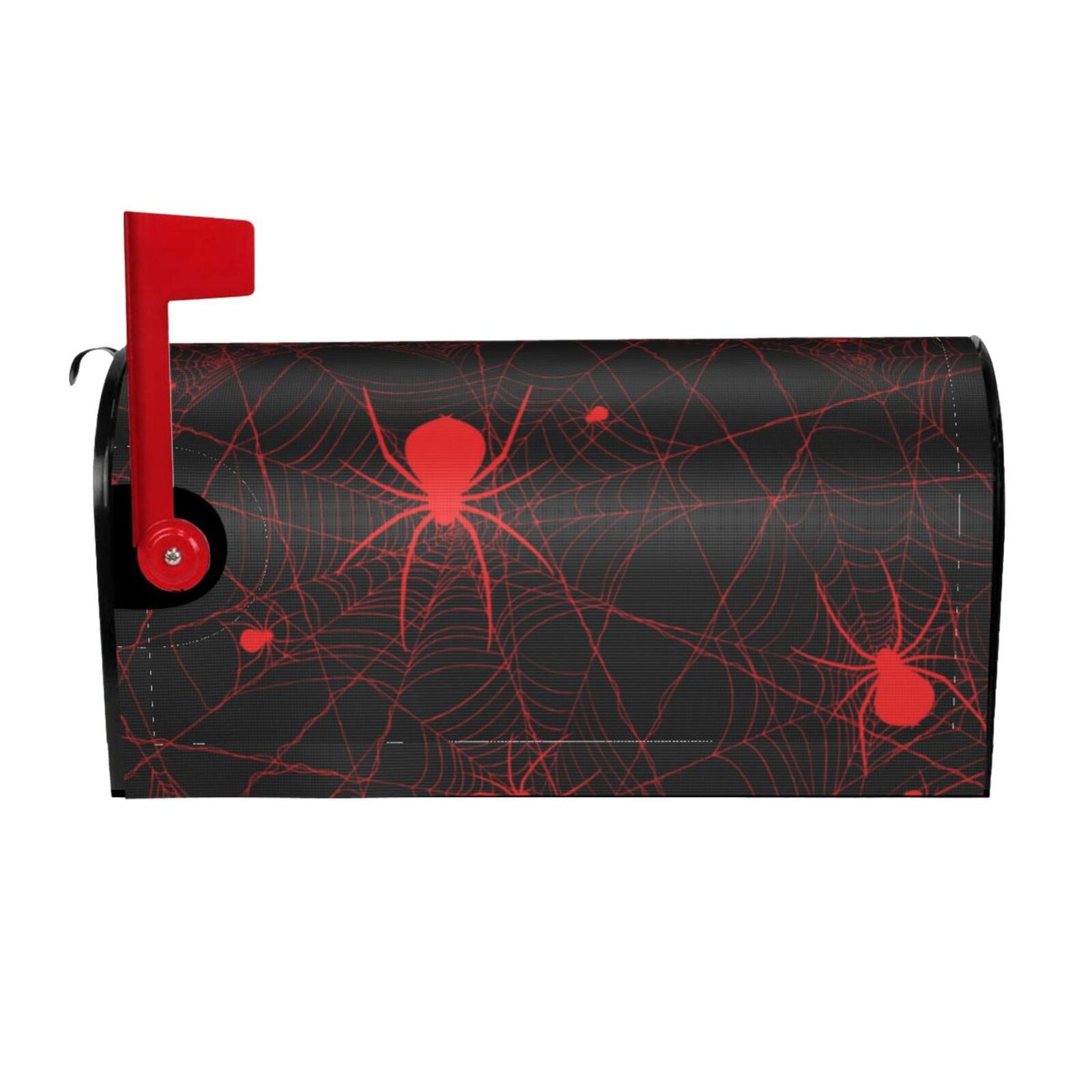KLL Red Spider On The Web Pattern Mailbox Covers,Magnetic Mailbox ...