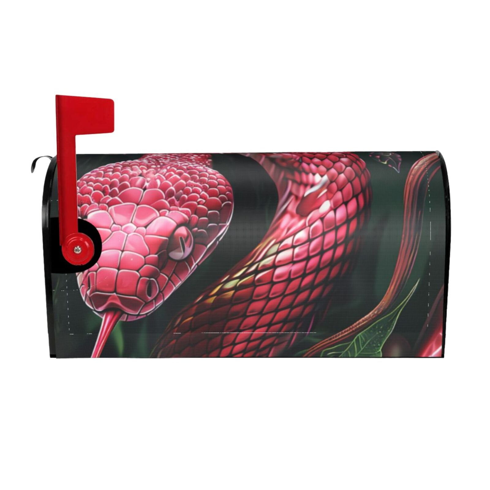 KLL Red Viper Jungle Intensity Pattern Mailbox Covers,Magnetic Mailbox ...
