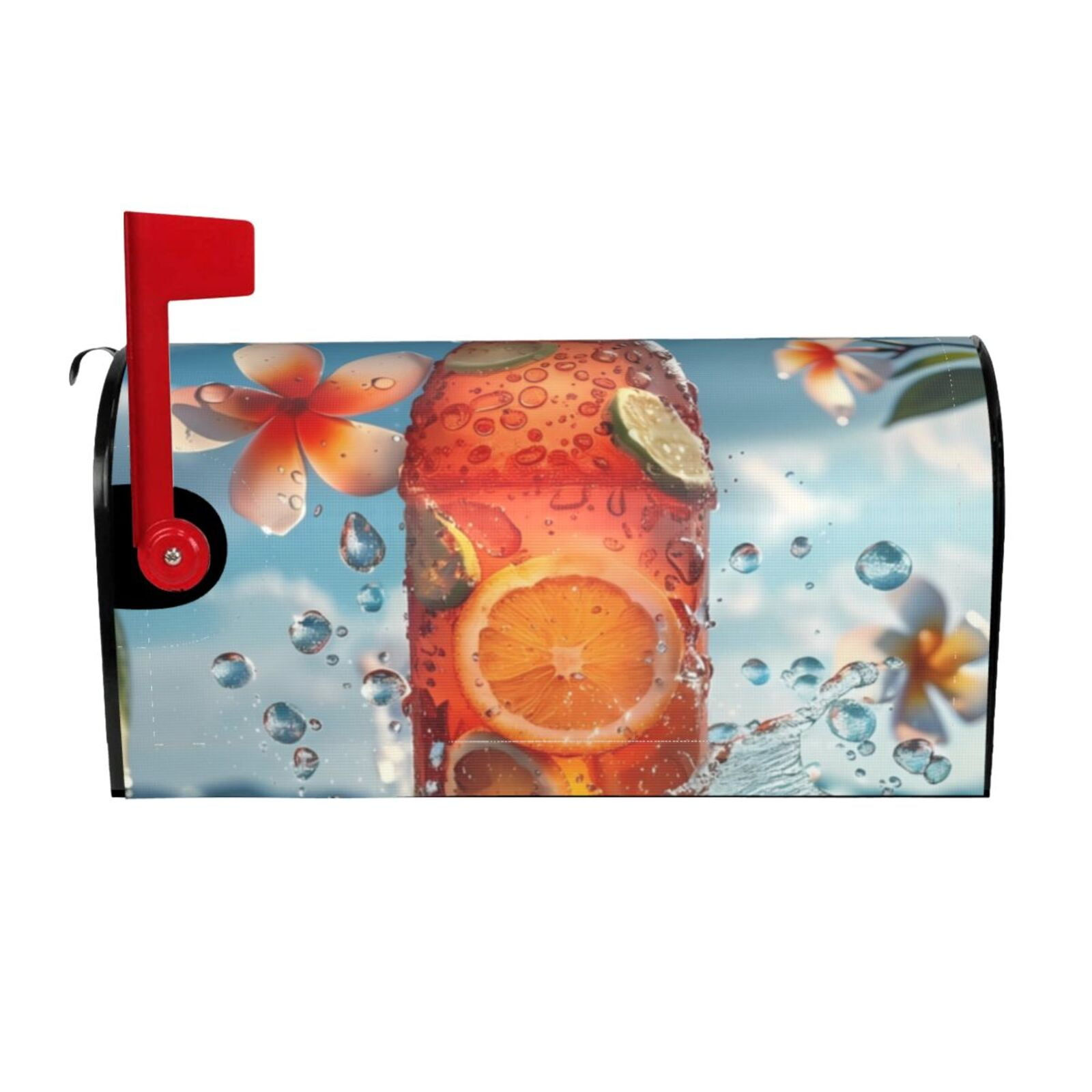 KLL Refreshing Citrus Splash Pattern Mailbox Covers,Magnetic Mailbox ...