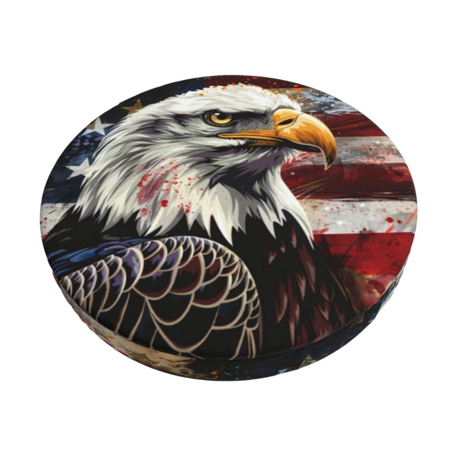 KLL Retro American Eagle A Round Bar Chair Cushion Cover 13 inch ,Bar ...