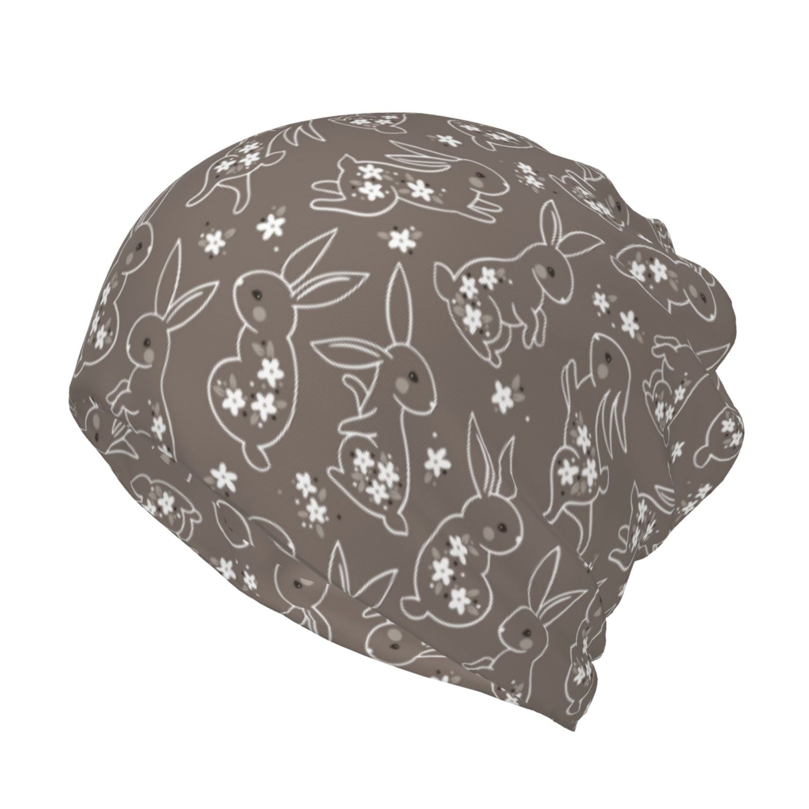 KLL Retro Bunny Pirnt Wicking Running Beanie Head Wrap Cycling Bandana ...