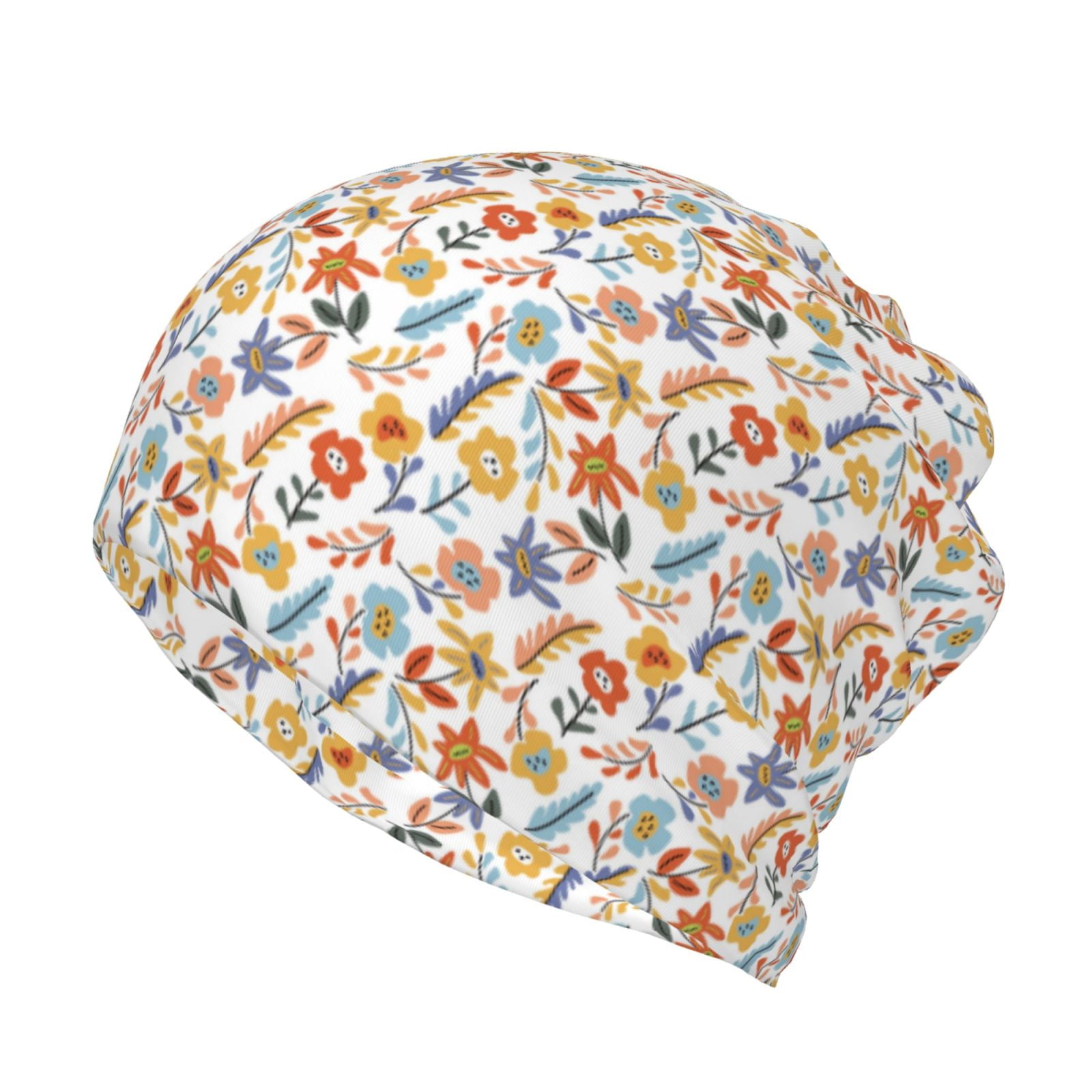 KLL Retro Floral Pirnt Wicking Running Beanie Head Wrap Cycling Bandana ...