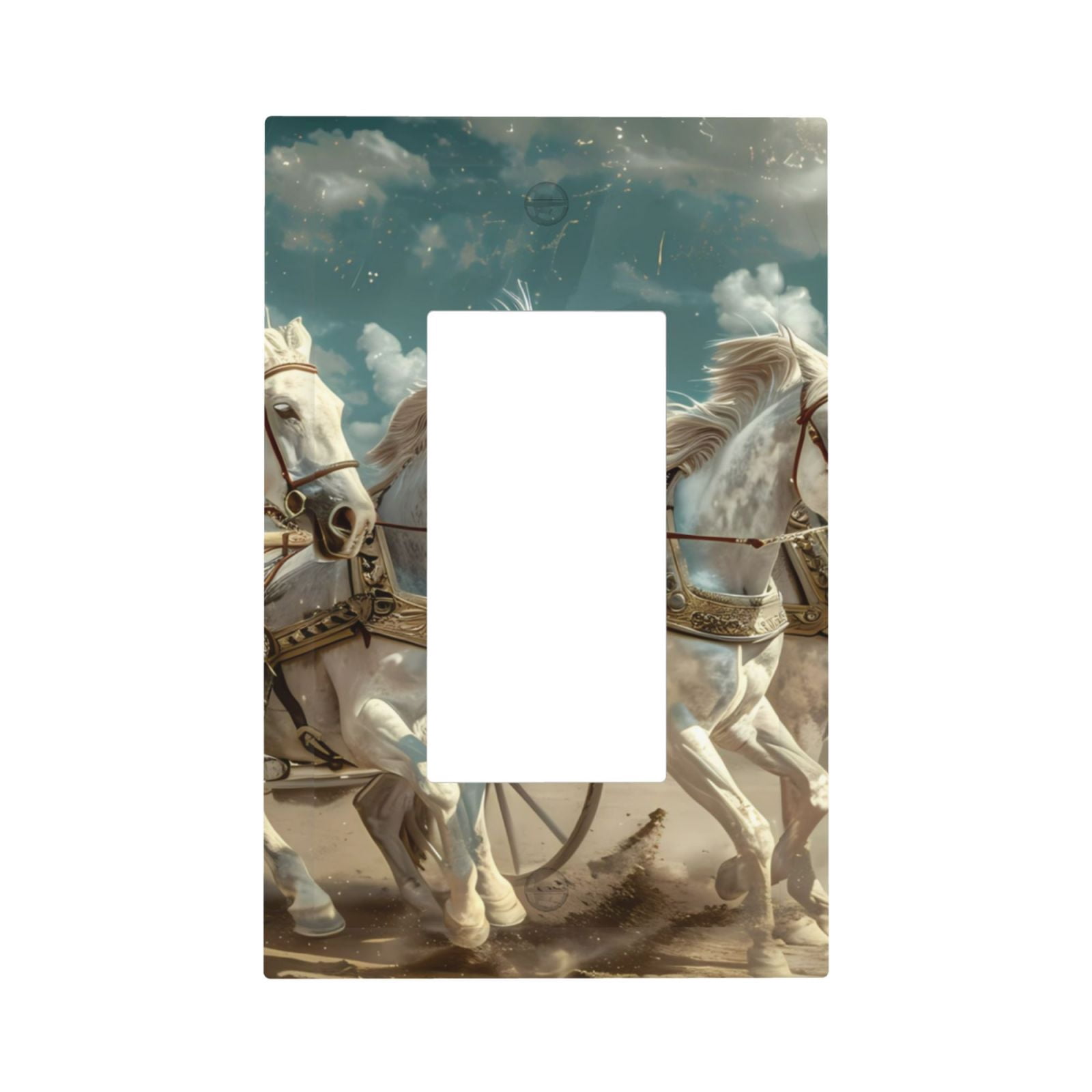 KLL Roman Chariot Horse Race Pattern Electrical Outlet Covers, 3" x 5 ...