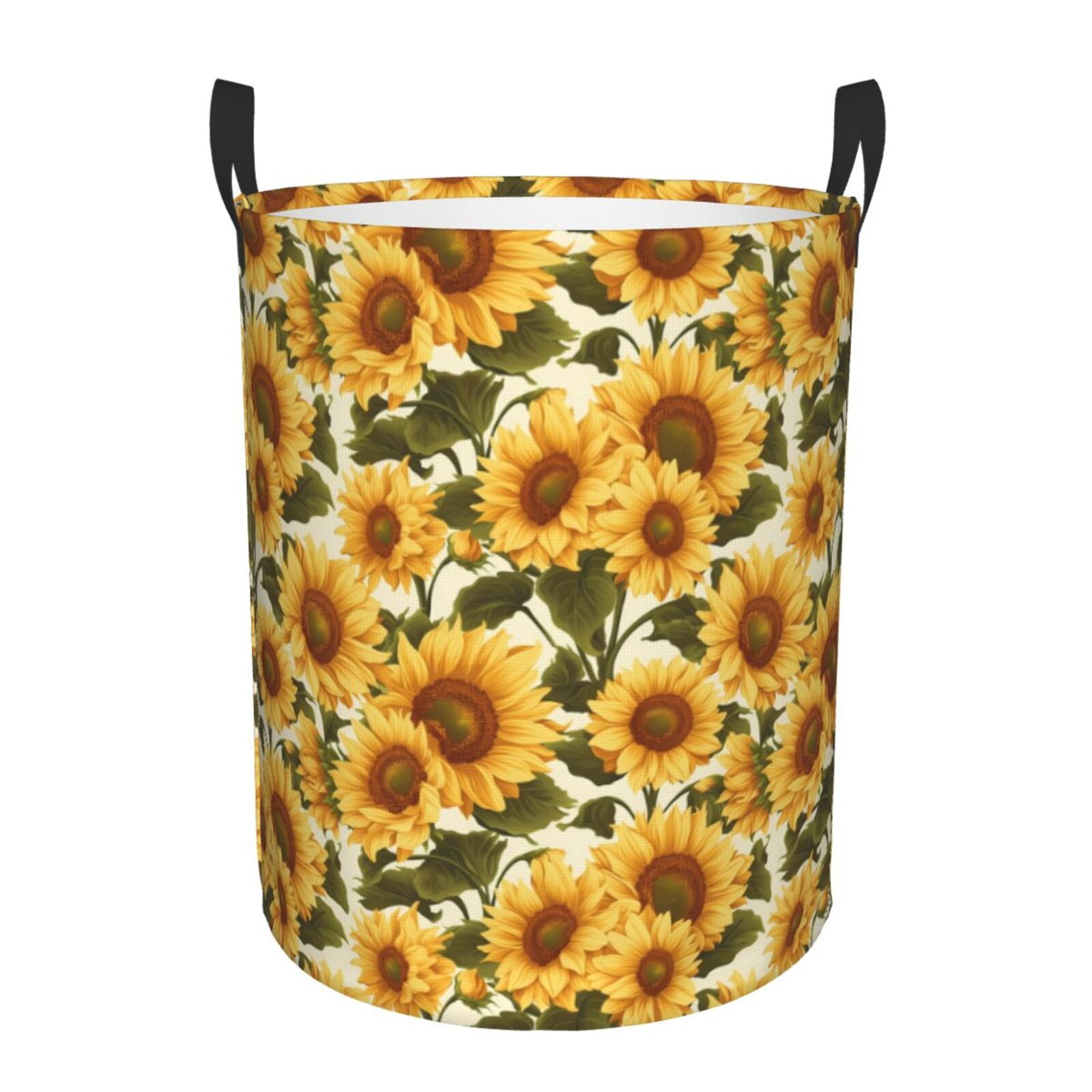 KLL Romantic Elegant Sunflower Waterproof Foldable Laundry Hamper ...