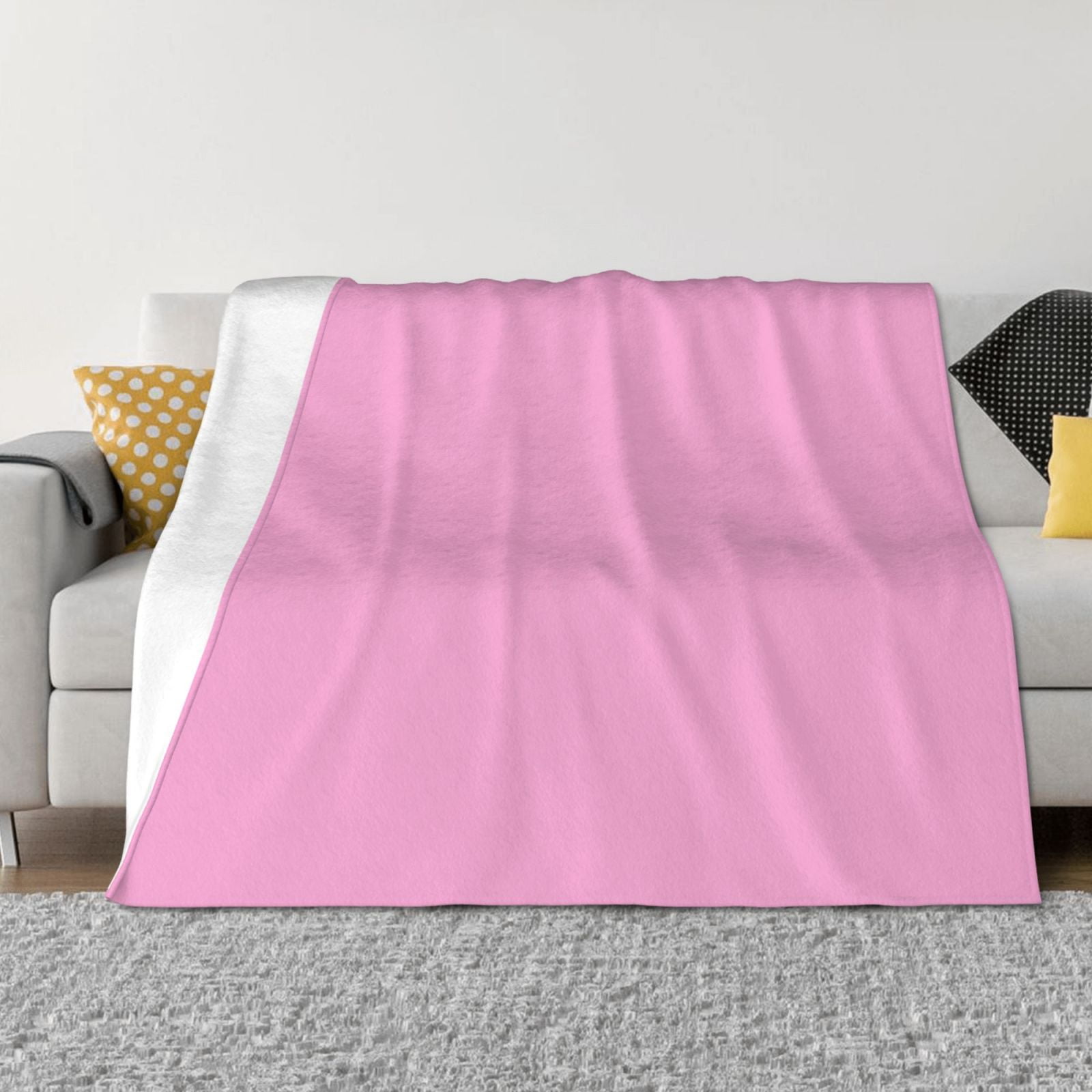 KLL Rose Red Print Fleece Throw Blanket, Horizontal Fleece Bedding Cute ...