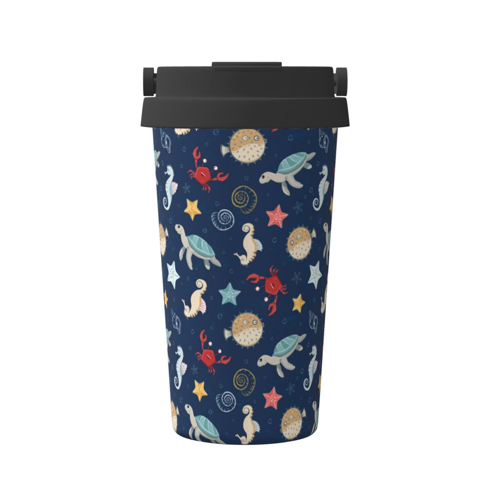 KLL Sea Creatures Pattern Stainless Steel Vacuum Insulated Tumbler ...