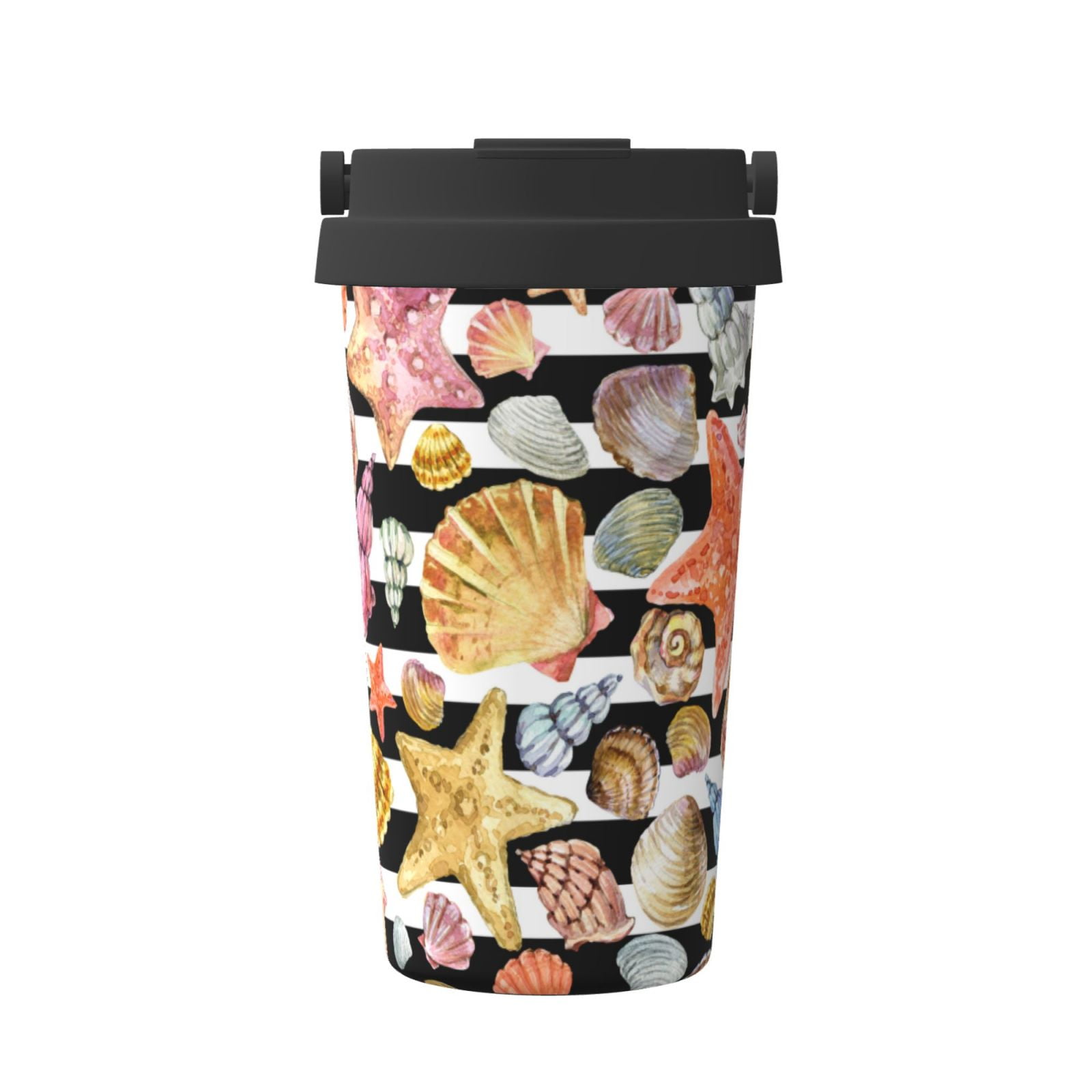 KLL Sea Shell Pattern Stainless Steel Vacuum Insulated Tumbler - Carry ...