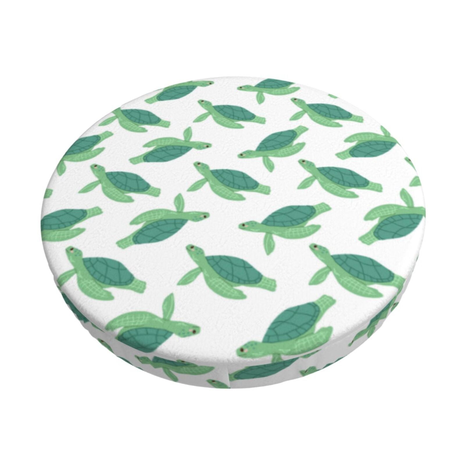KLL Sea Turtle Round Bar Chair Cushion Cover 12 inch ,Bar Stool ...