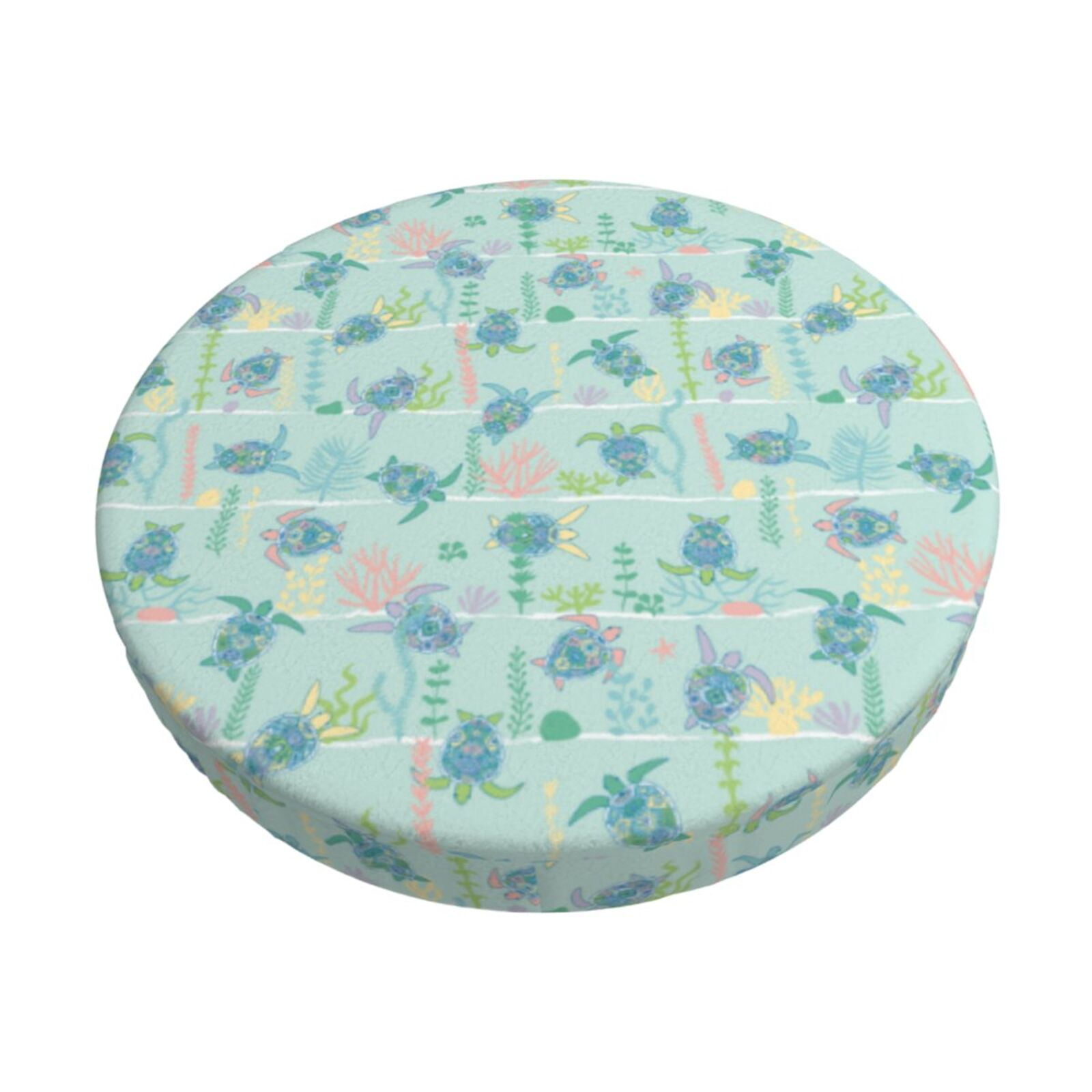 KLL Sea Turtle Round Bar Chair Cushion Cover 12 inch ,Bar Stool ...