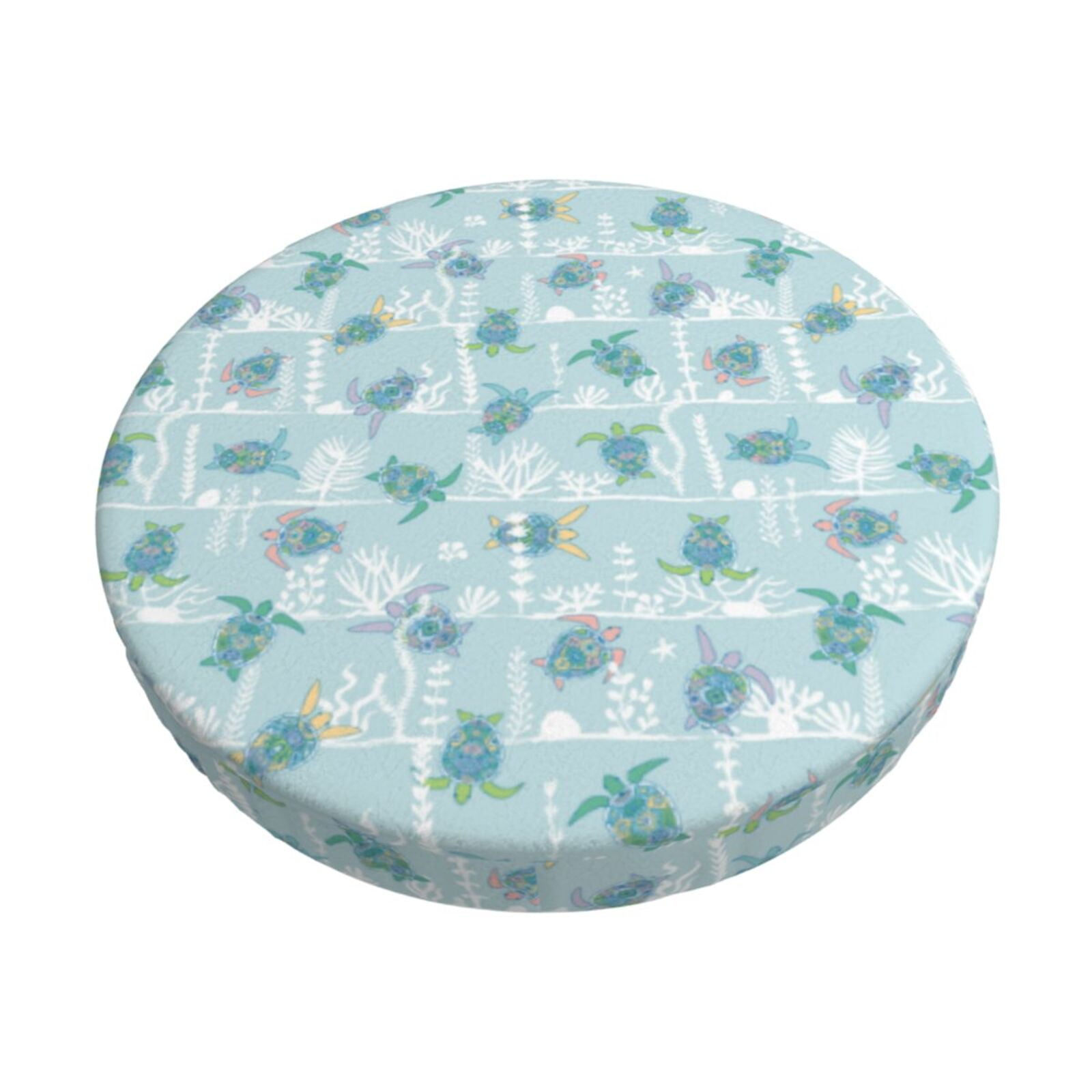 KLL Sea Turtle Round Bar Chair Cushion Cover 12 inch ,Bar Stool ...