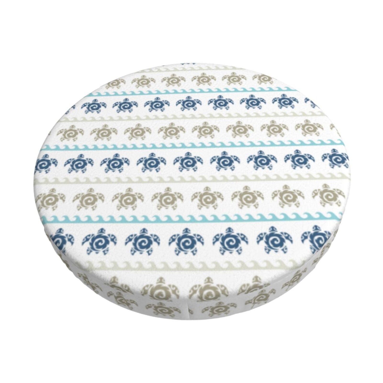 KLL Sea Turtle Round Bar Chair Cushion Cover 12 inch ,Bar Stool ...