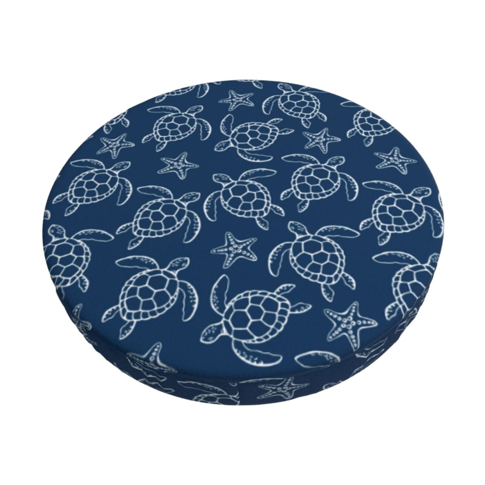 KLL Sea Turtle Round Bar Chair Cushion Cover 12 inch ,Bar Stool ...