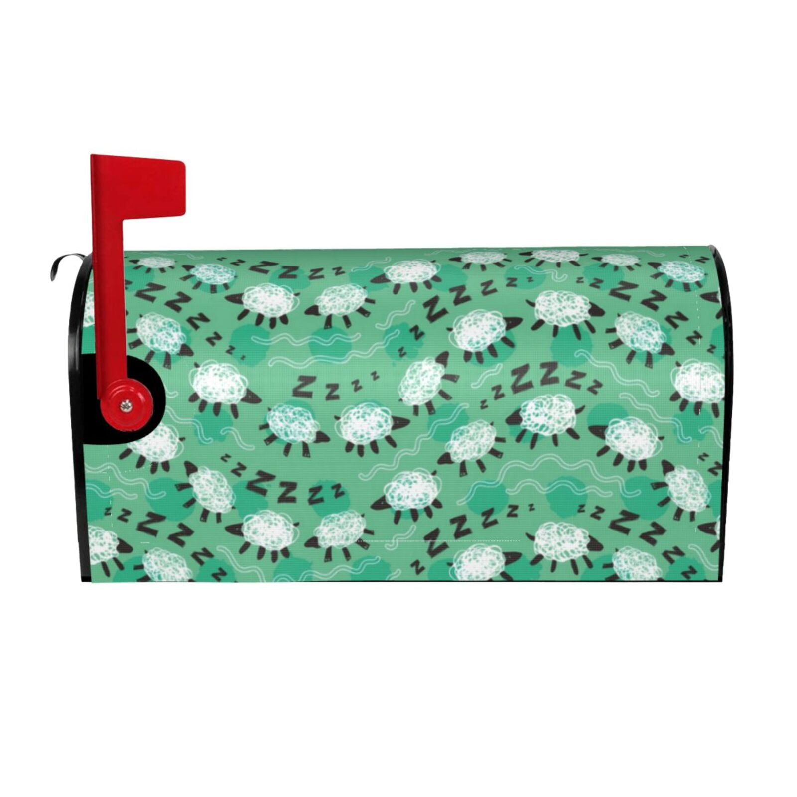 KLL Sheep Zzz Pattern Mailbox Covers,Magnetic Mailbox Waterproof Post ...