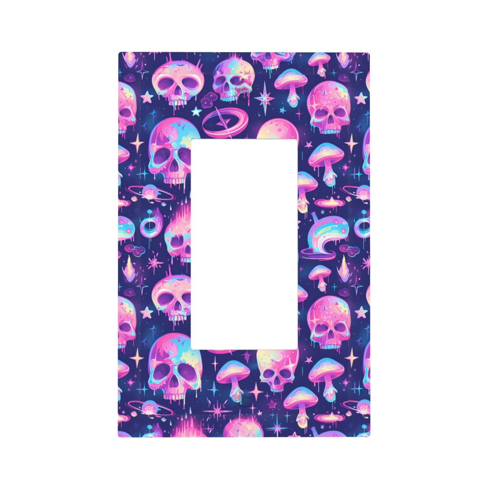 KLL Skull rainbow color Pattern Electrical Outlet Covers, 3" x 5" 1 ...