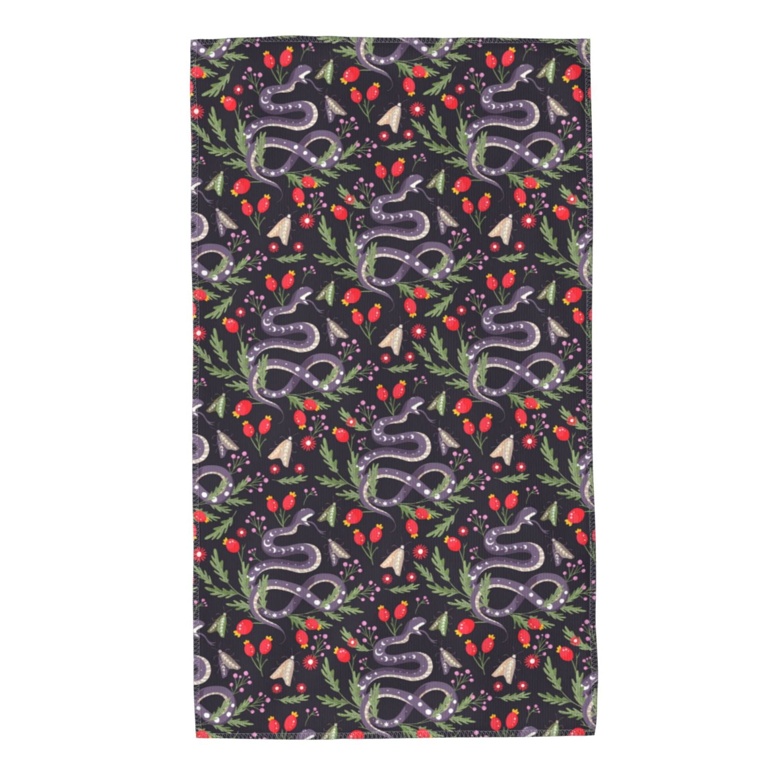 KLL Snakes And Snake Fruit Ultra Absorbent & Soft Hand Towels for Bath ...