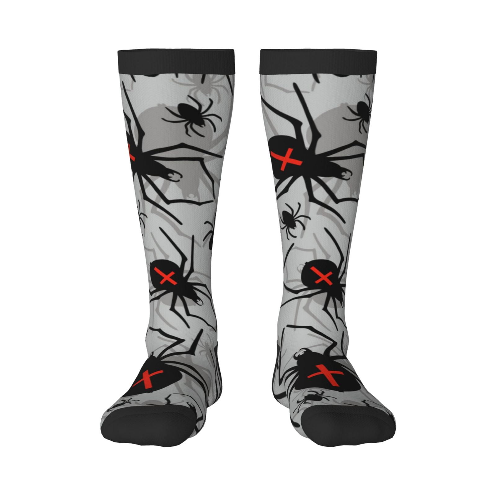 KLL Spiders Print Cool Socks Men's Women's Crew Socks Funny Crazy ...