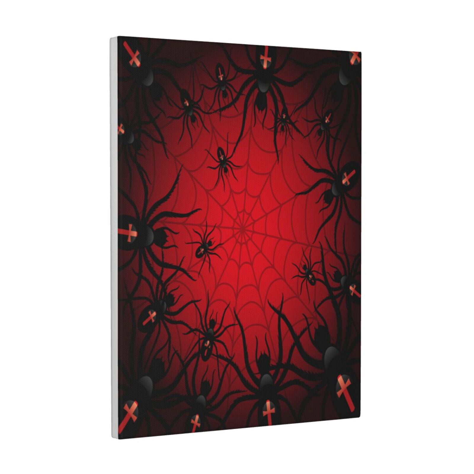 KLL Spiders On The Web And Space Print Farmhouse Canvas Wall Art,Wall ...