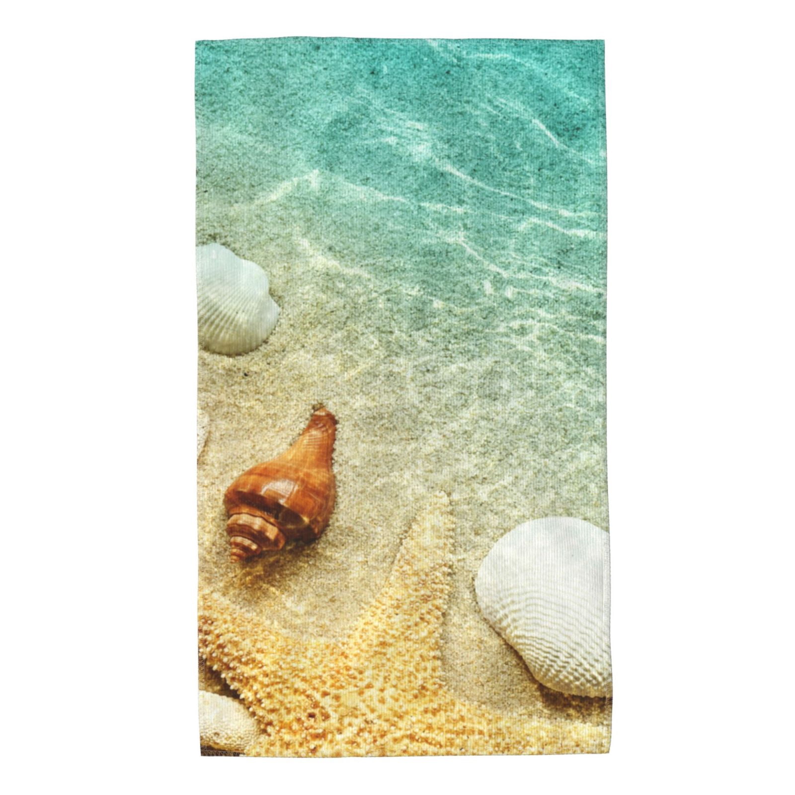 KLL Starfish And Seashell On The Beach Ultra Absorbent & Soft Hand ...