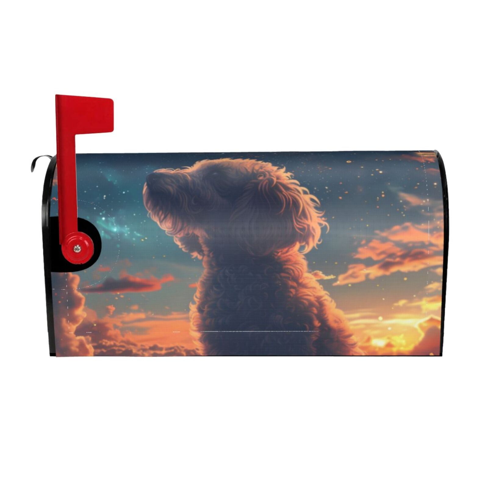 KLL Starry Sky Cloud Puppy Pattern Mailbox Covers,Magnetic Mailbox ...