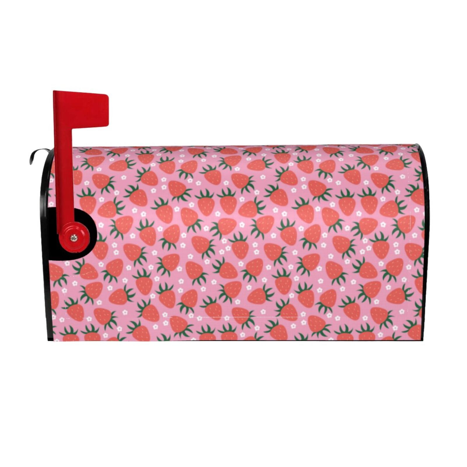 KLL Strawberry Pattern Mailbox Covers,Magnetic Mailbox Waterproof Post ...