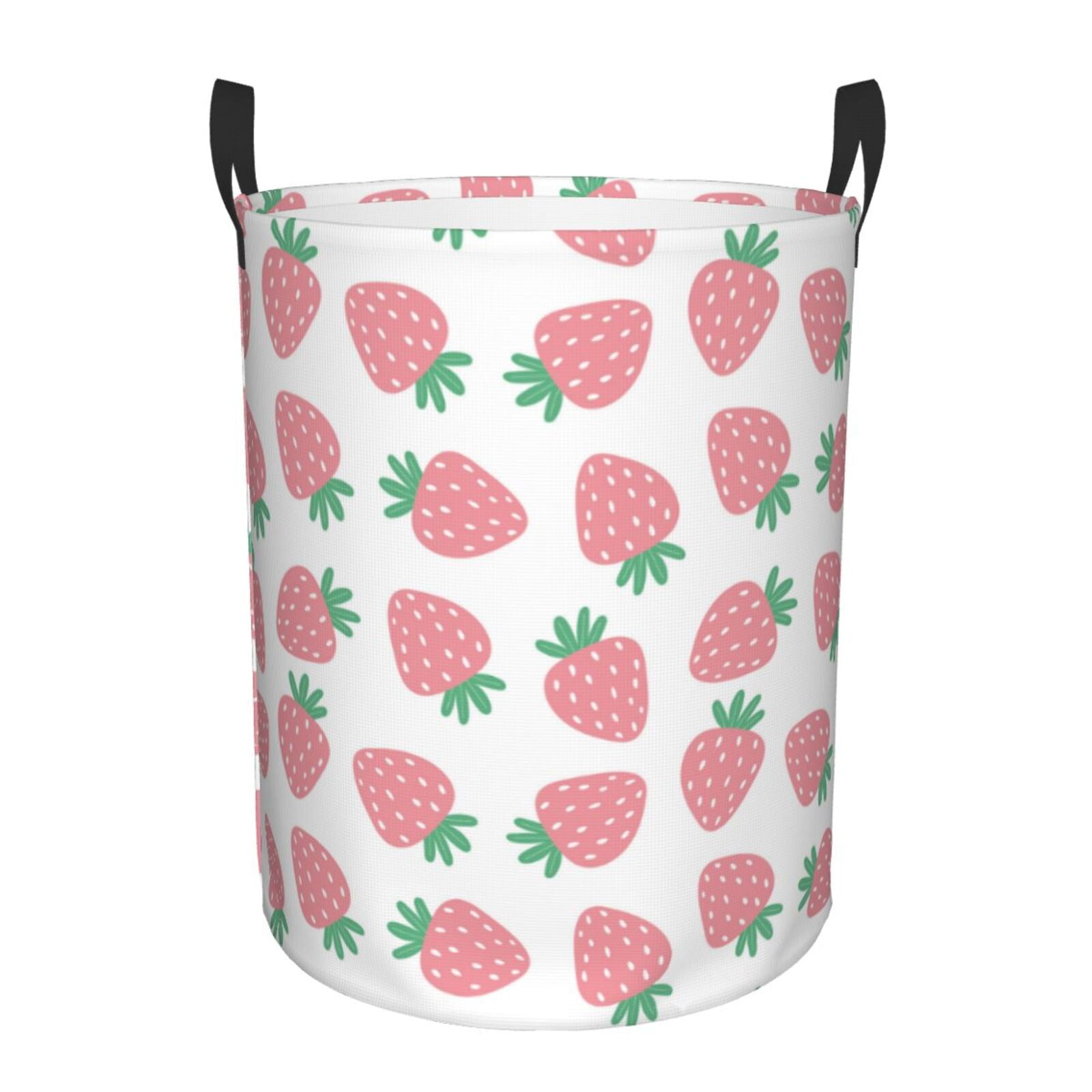 KLL Strawberry Waterproof Foldable Laundry Hamper Bucket with Handles ...