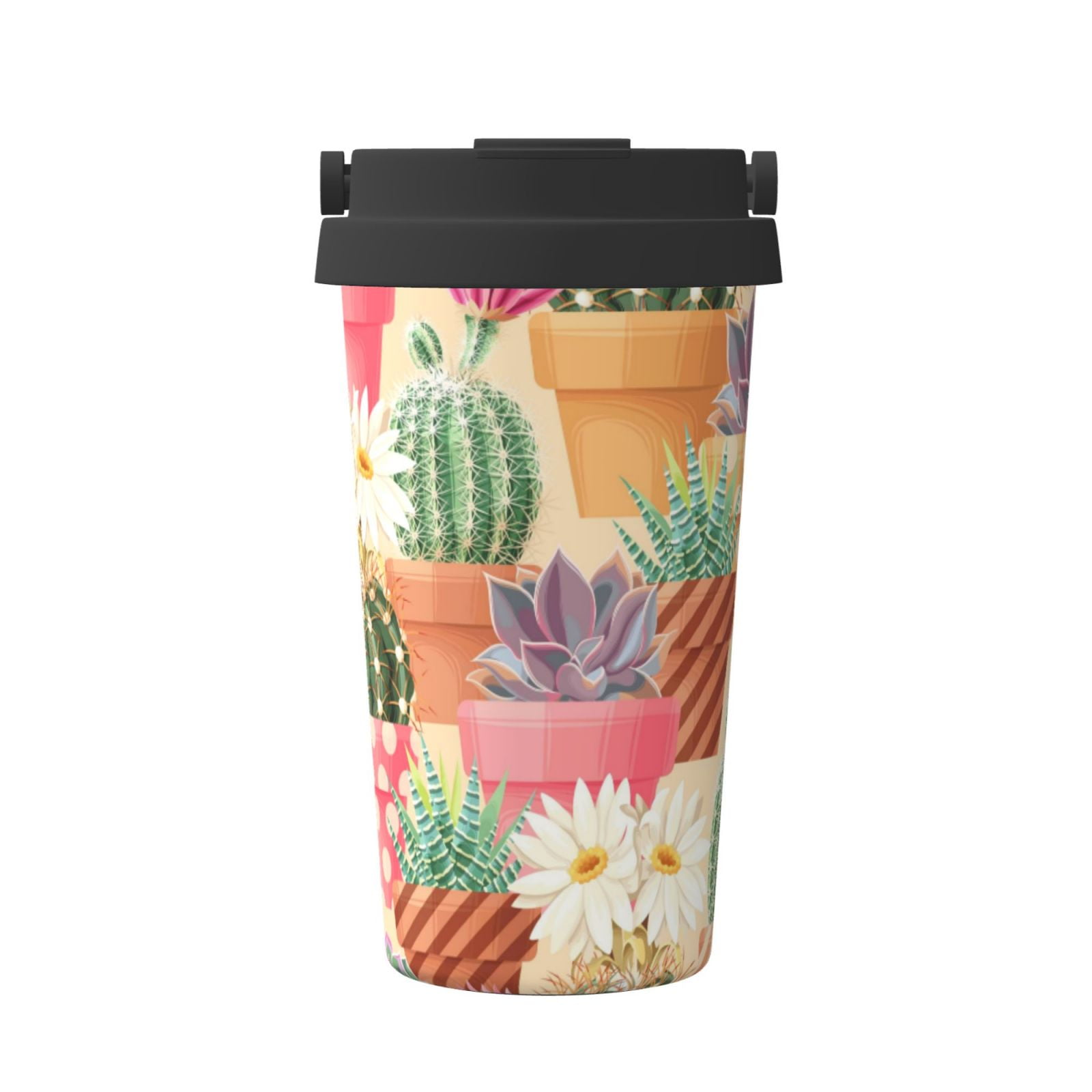 KLL Succulent And Cactus Pattern Stainless Steel Vacuum Insulated ...