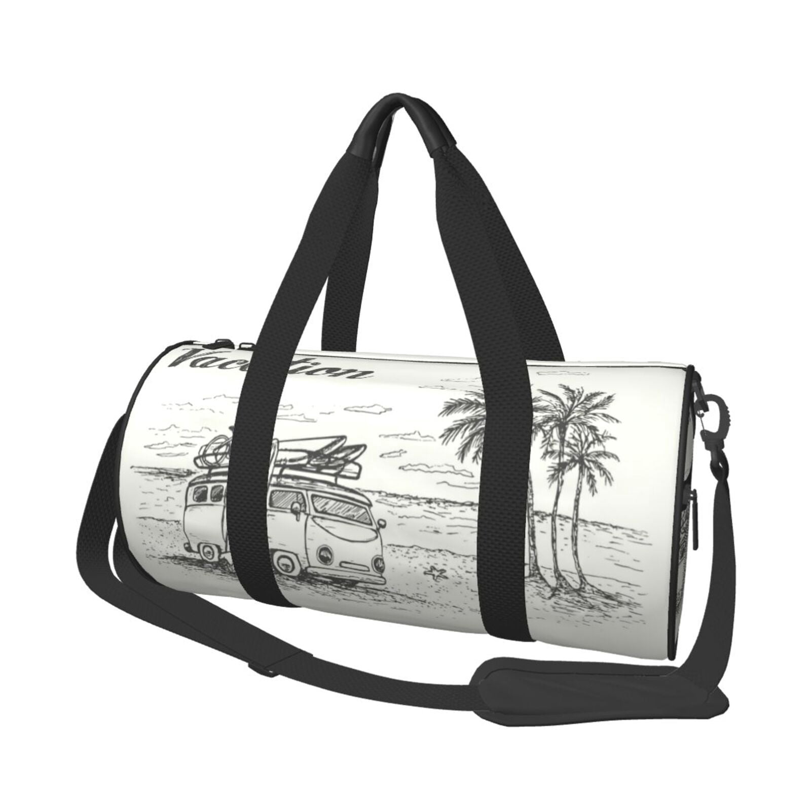 KLL Summer Vacation Scene Duffle Bag For Men Women Sport Gym Fitness ...