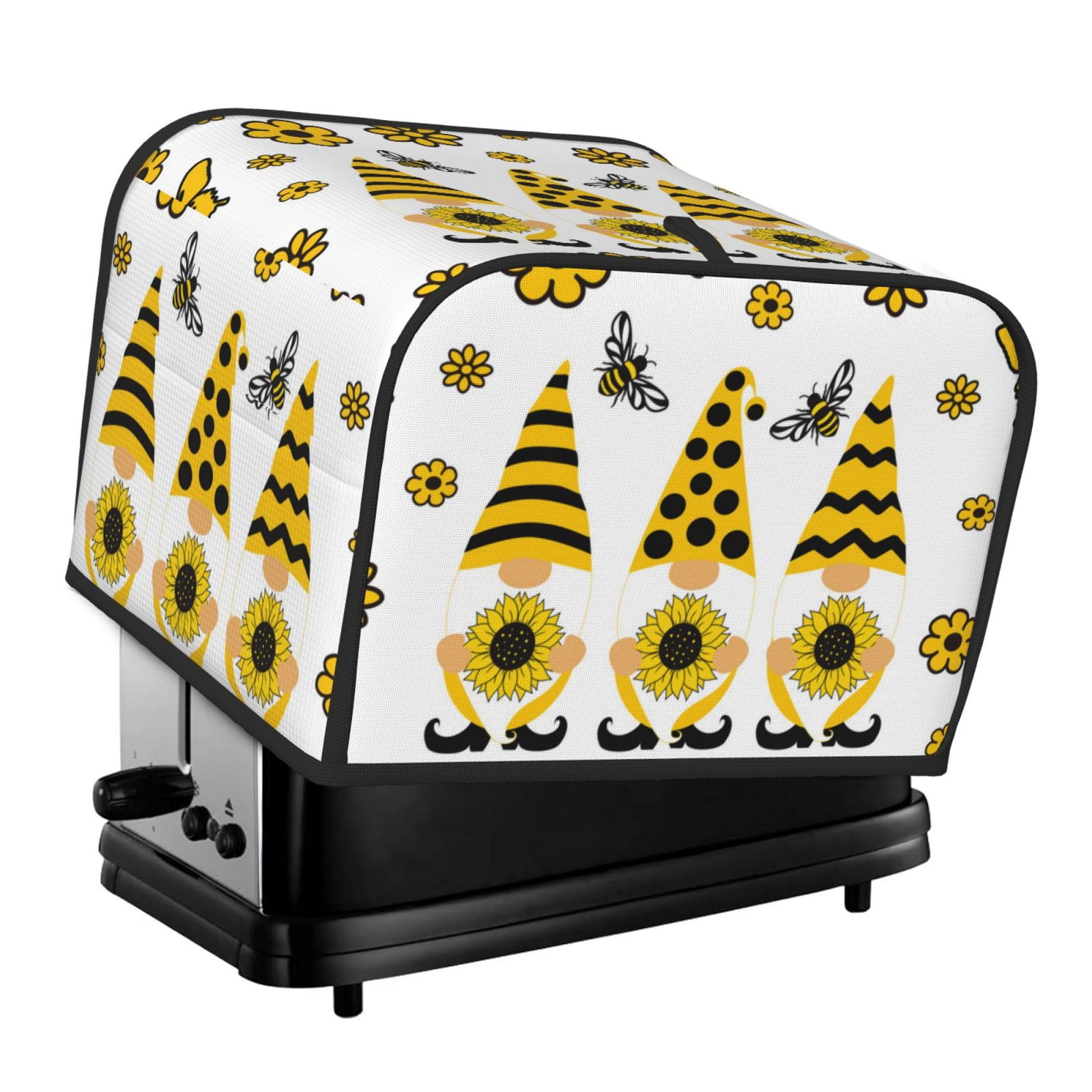 KLL Sunflower Gnome Print 4 Slice Toaster Dust Covers Kitchen Small ...