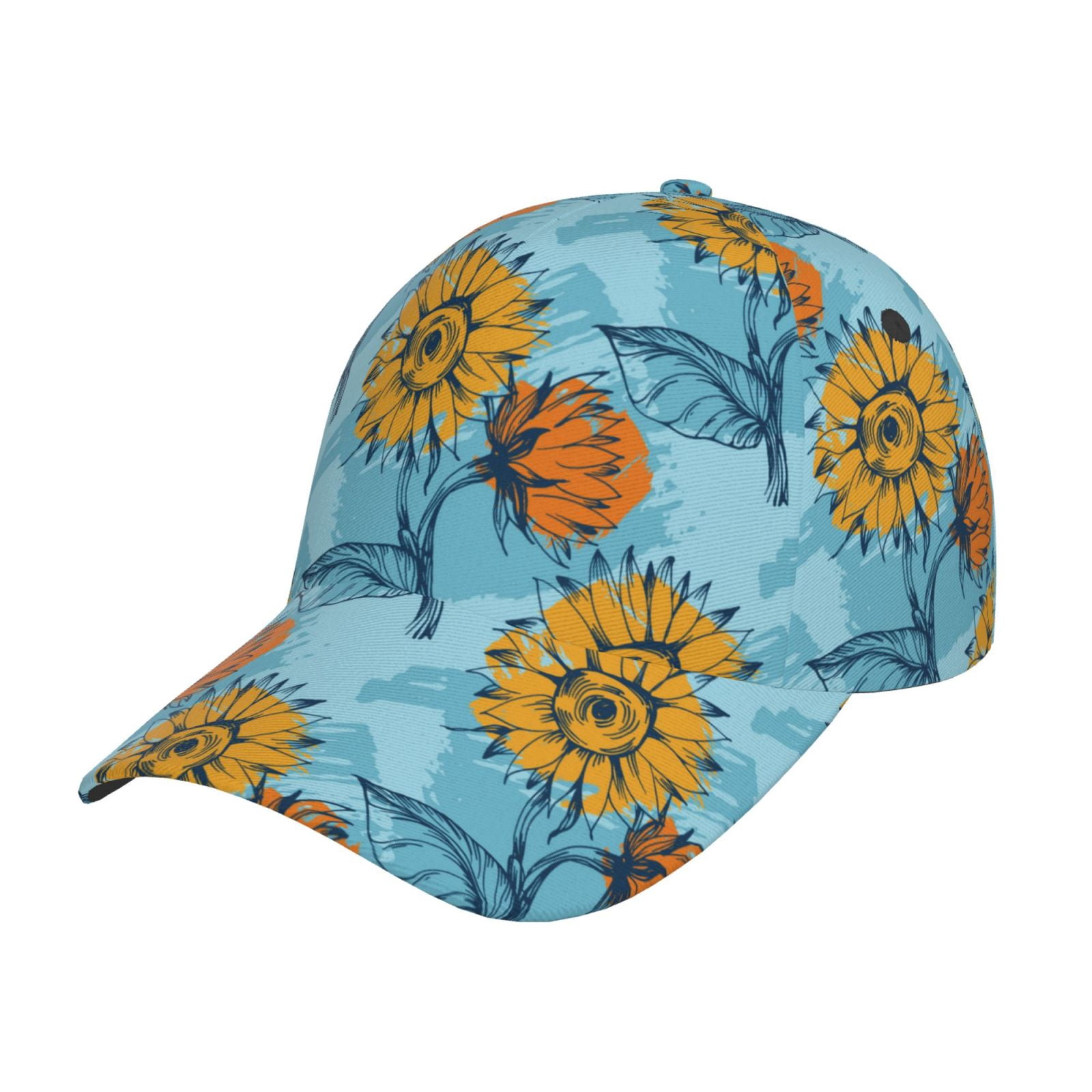 KLL Sunflowers Pattern Baseball Caps for Outdoor Sports,Golf Dad Hat ...