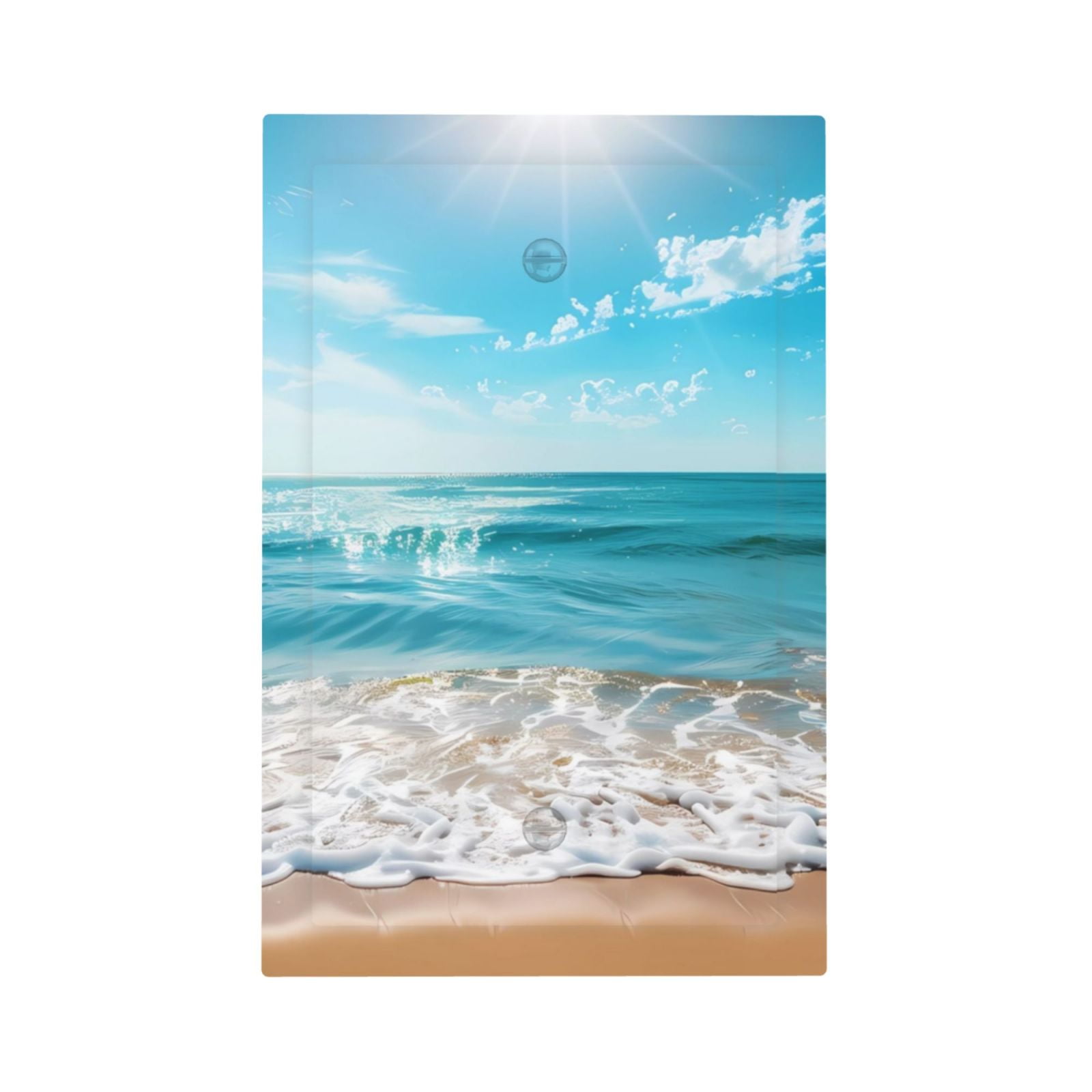 KLL Sunny Ocean Waves Pattern Electrical Outlet Covers, 3" x 5" 1 Pack ...