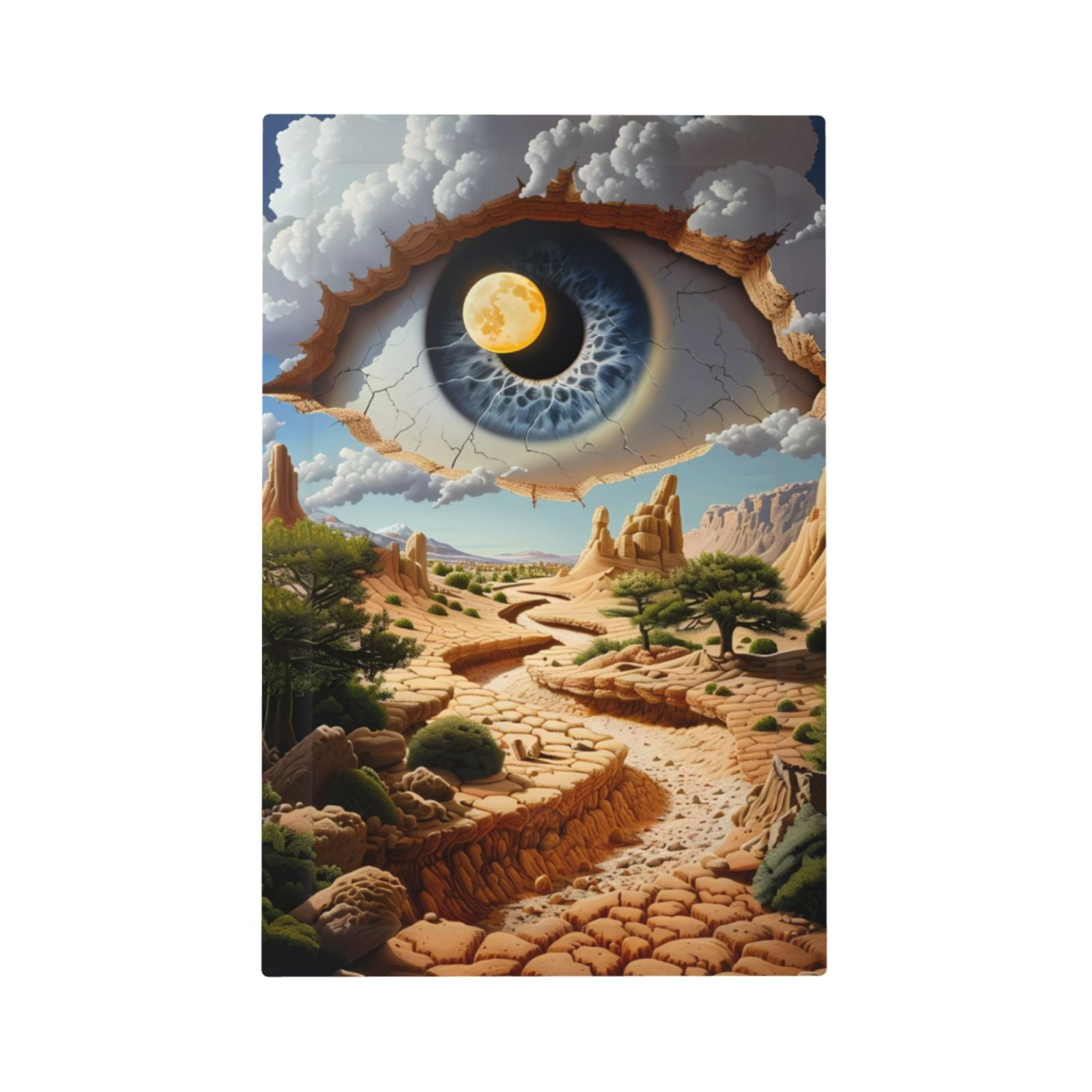KLL Surreal Desert Eye Landscape Pattern Electrical Outlet Covers, 3" x ...