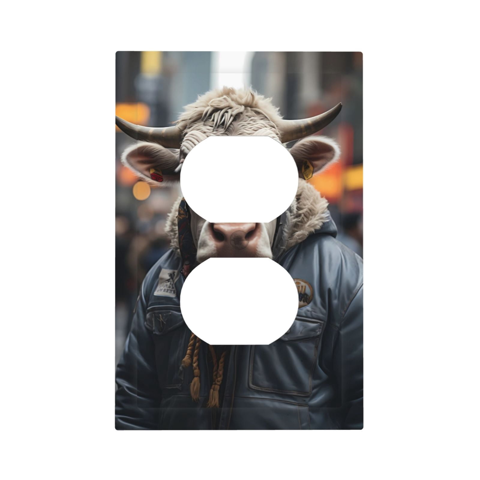 KLL Surrealist Cow Pattern Electrical Outlet Covers, 3" x 5" 1 Pack ...