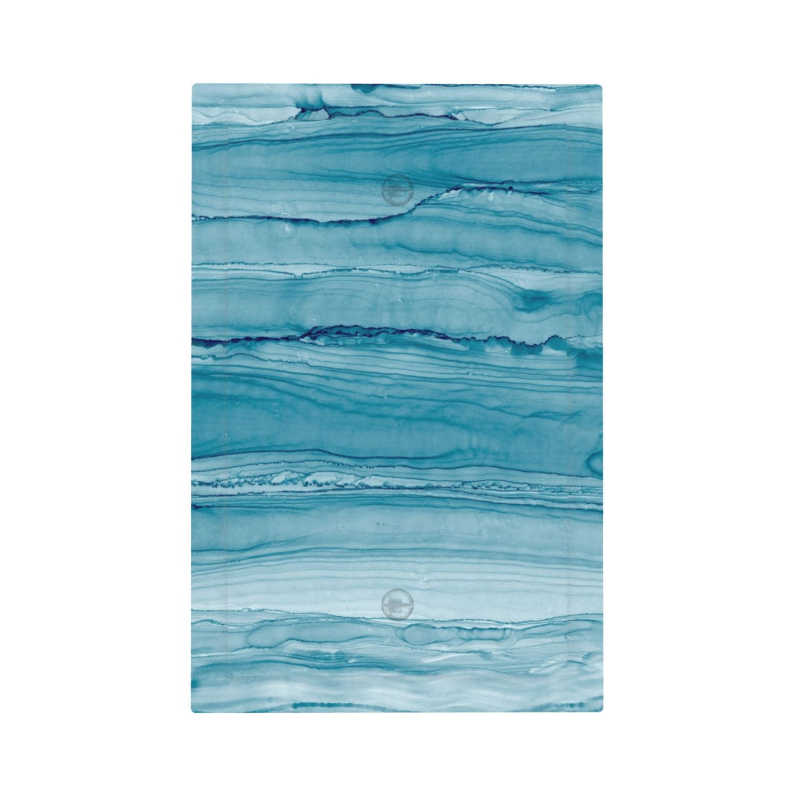 KLL Teal Turquoise Fluid Stripes Pattern Electrical Outlet Covers, 3" x ...