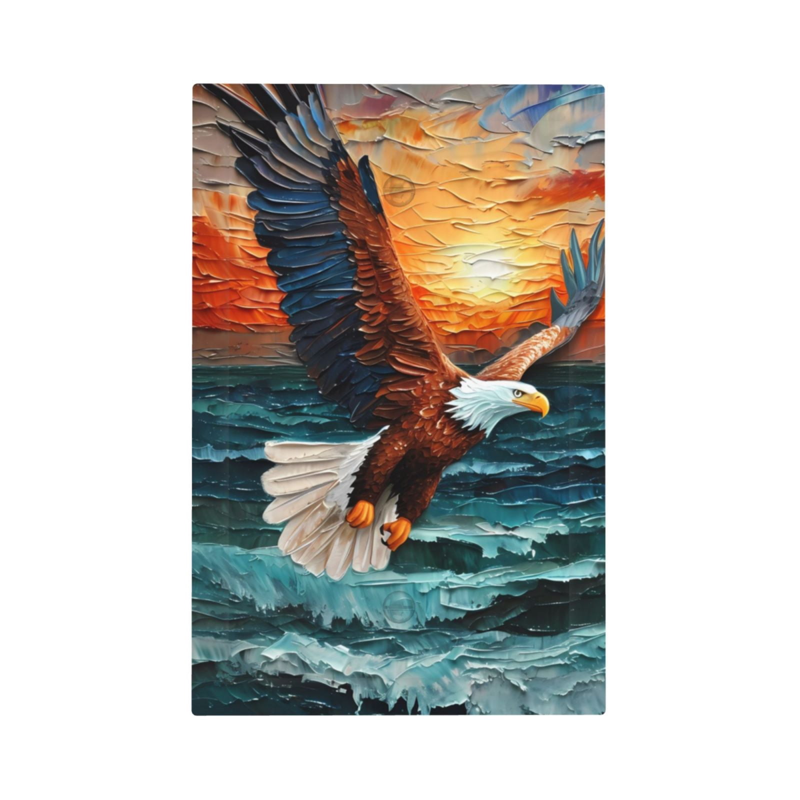 KLL Textured Bald Eagle Pattern Electrical Outlet Covers, 3" x 5" 1 ...